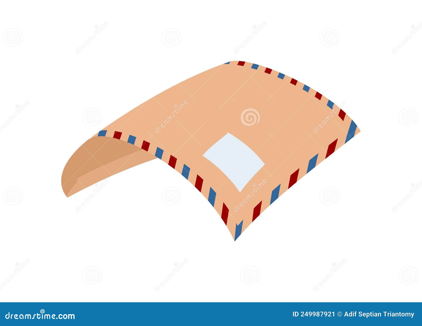 Mail Envelope Sheet. Simple Flat Illustration. Stock Vector ...