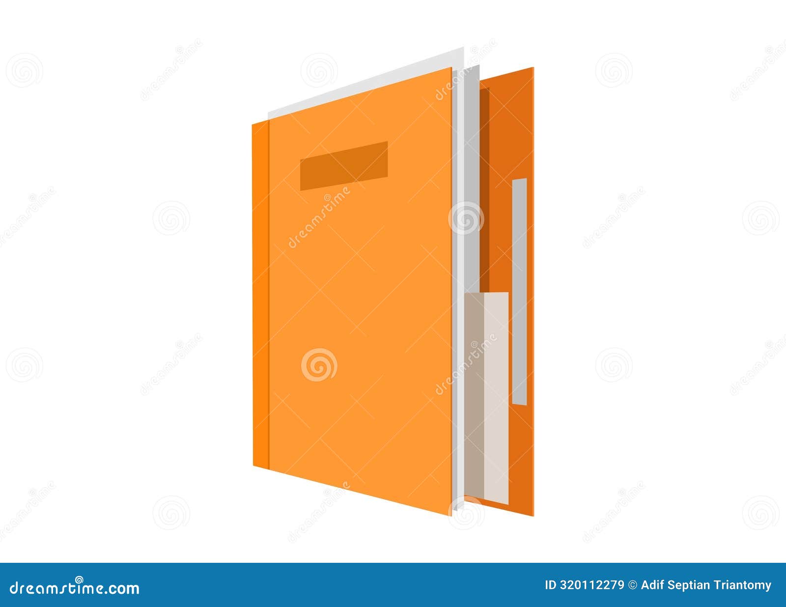 Office File Folder. Simple Flat Illustration. Stock Vector ...