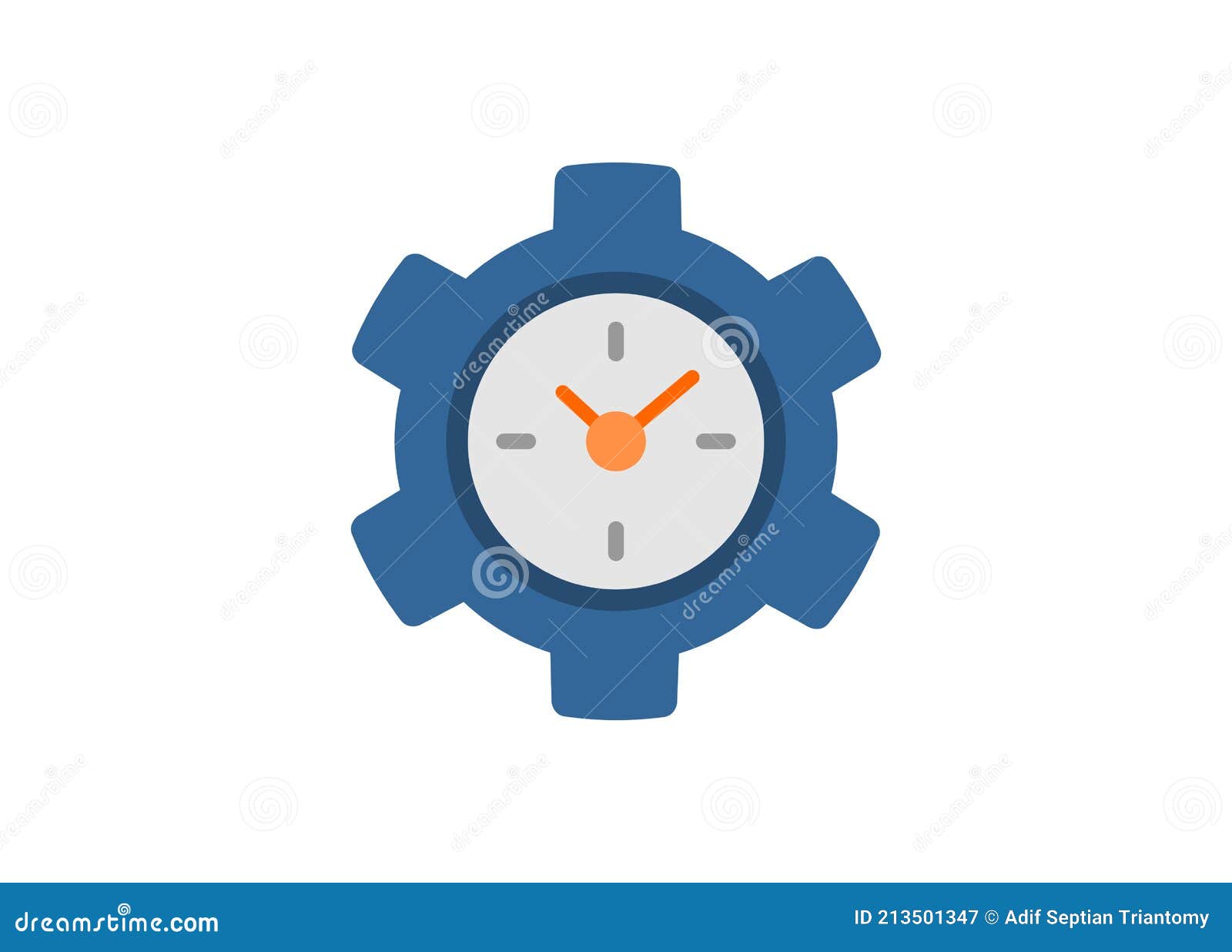 Operational Hour Concept. Simple Flat Illustration. Stock Vector ...