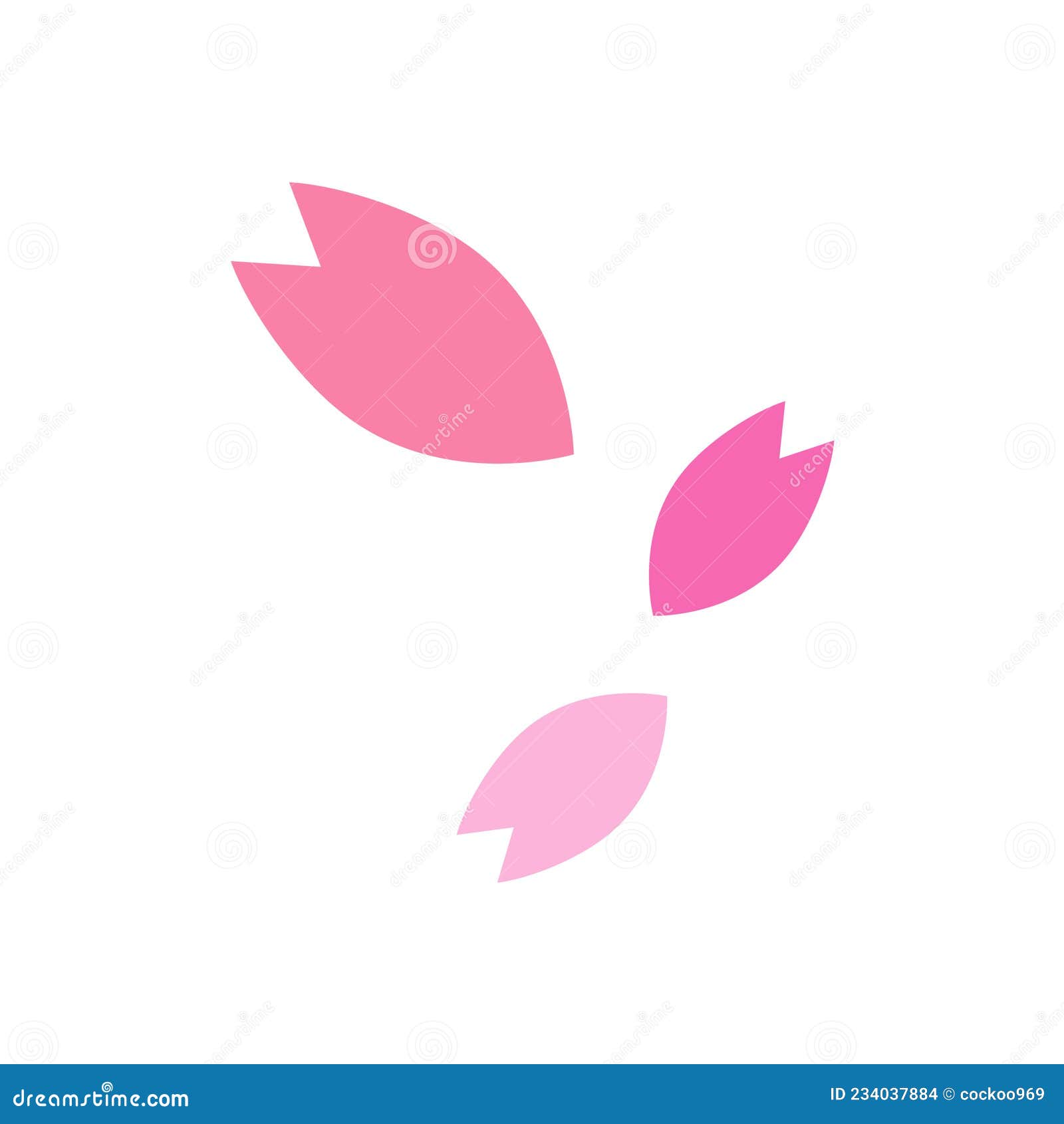 Simple and Flat Illustration of Sakura Stock Vector - Illustration of ...
