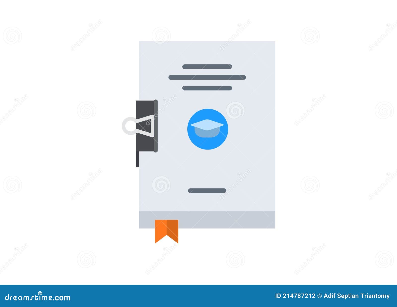 Thesis Draft. Simple Flat Illustration. Stock Vector - Illustration of dissertation, icon: 214787212