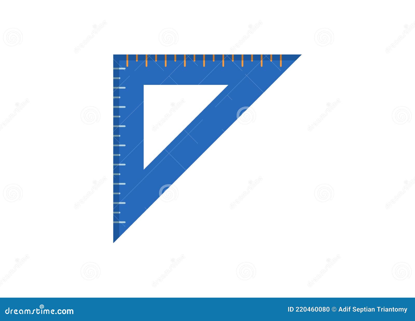 Triangle Ruler. Simple Flat Illustration Stock Vector - Illustration of ...