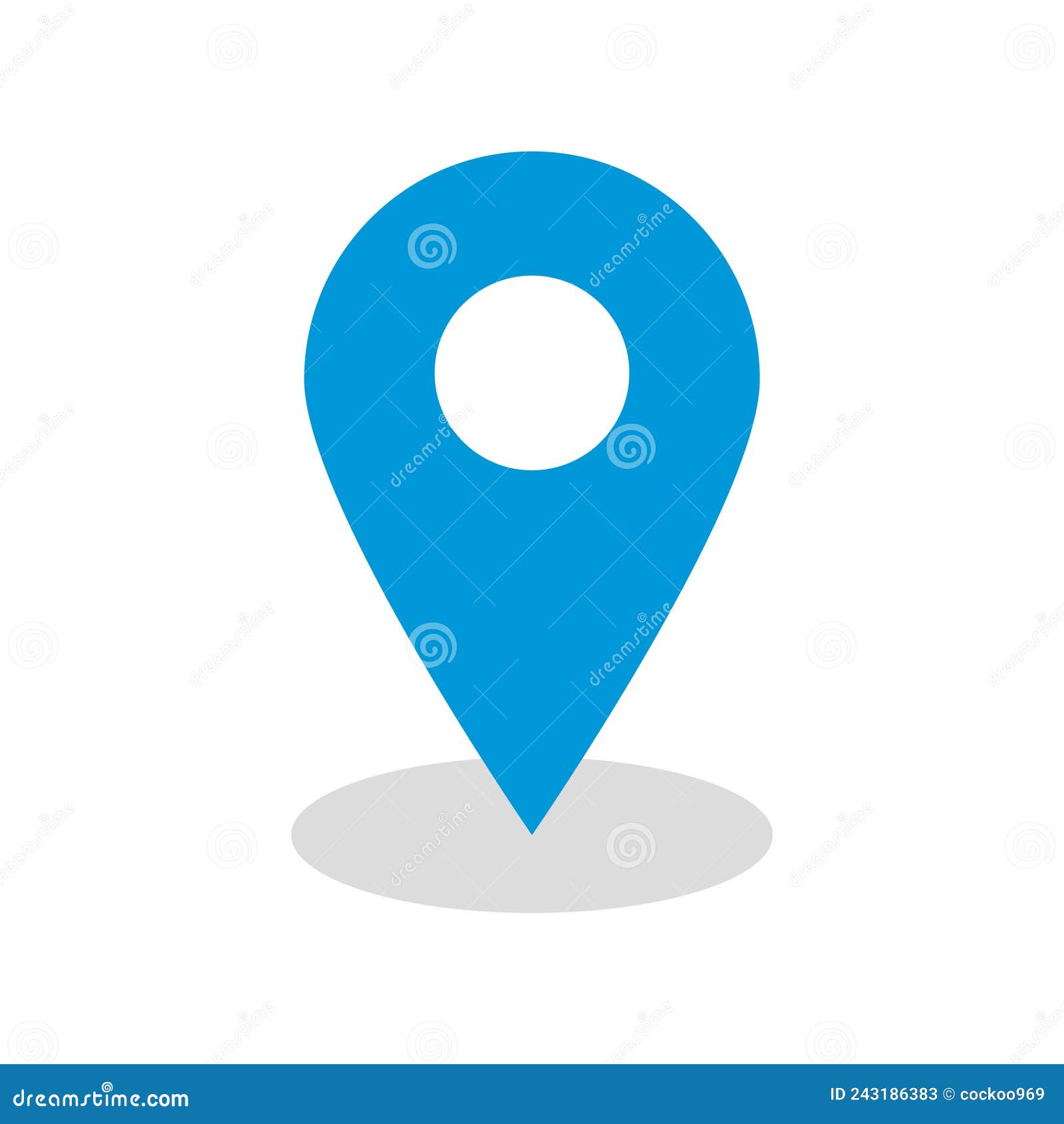Simple and Flat Map Pin Icon Stock Vector - Illustration of vector ...
