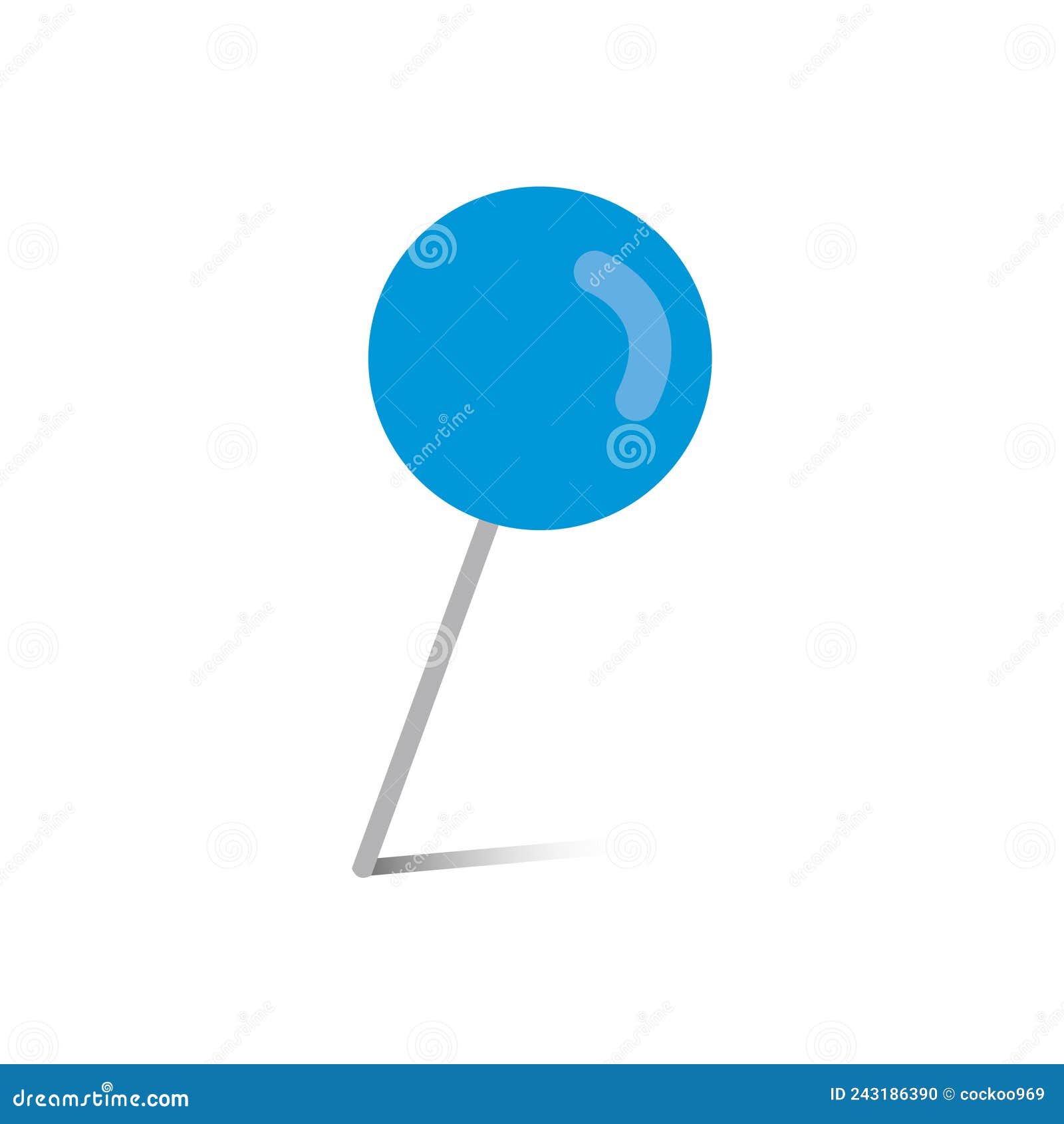 Simple and Flat Map Pin Icon Stock Vector - Illustration of circle ...