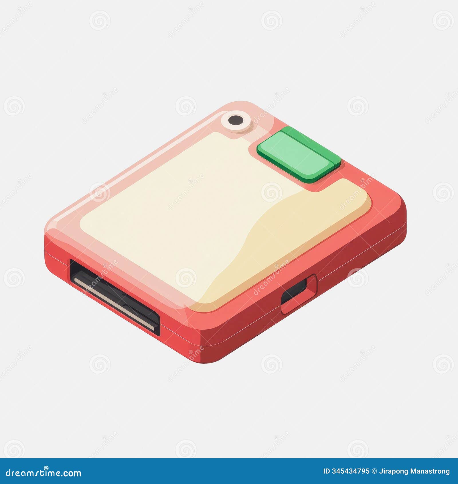 Simple Flat Memory Card Reader Icon on White Background Stock Image ...