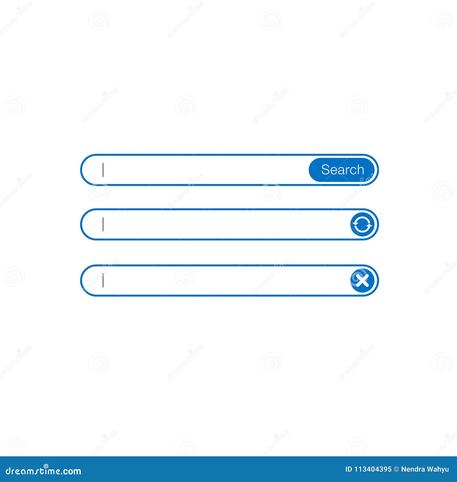 Simple Flat Minimalist Search Button in Rounded Rectangle and ...