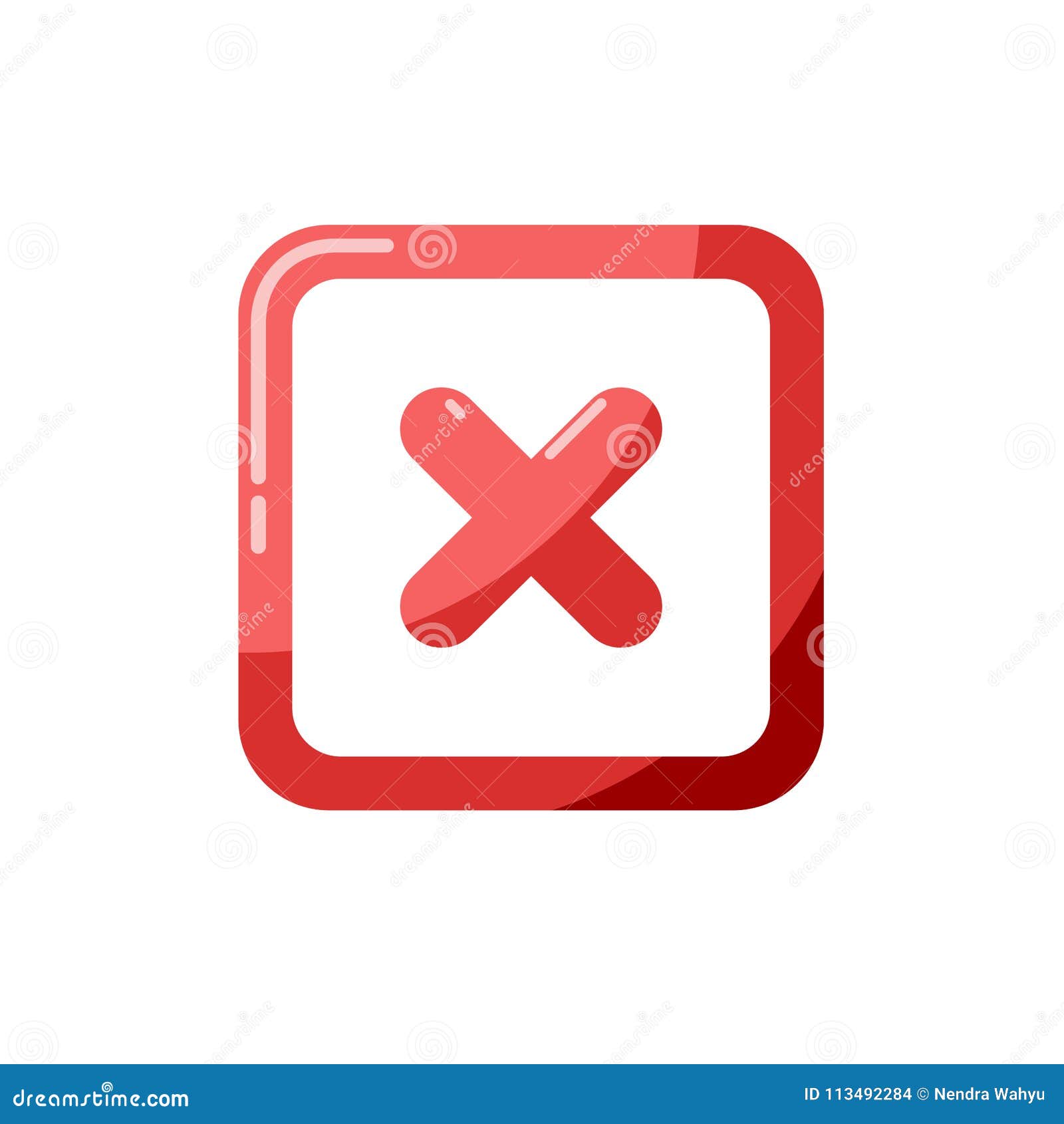 Simple Flat Modern Symbol Icon of a Rounded Cross Mark Stock Vector ... Simple Flat Modern Symbol Icon of a Rounded Cross Mark Stock Vector ...