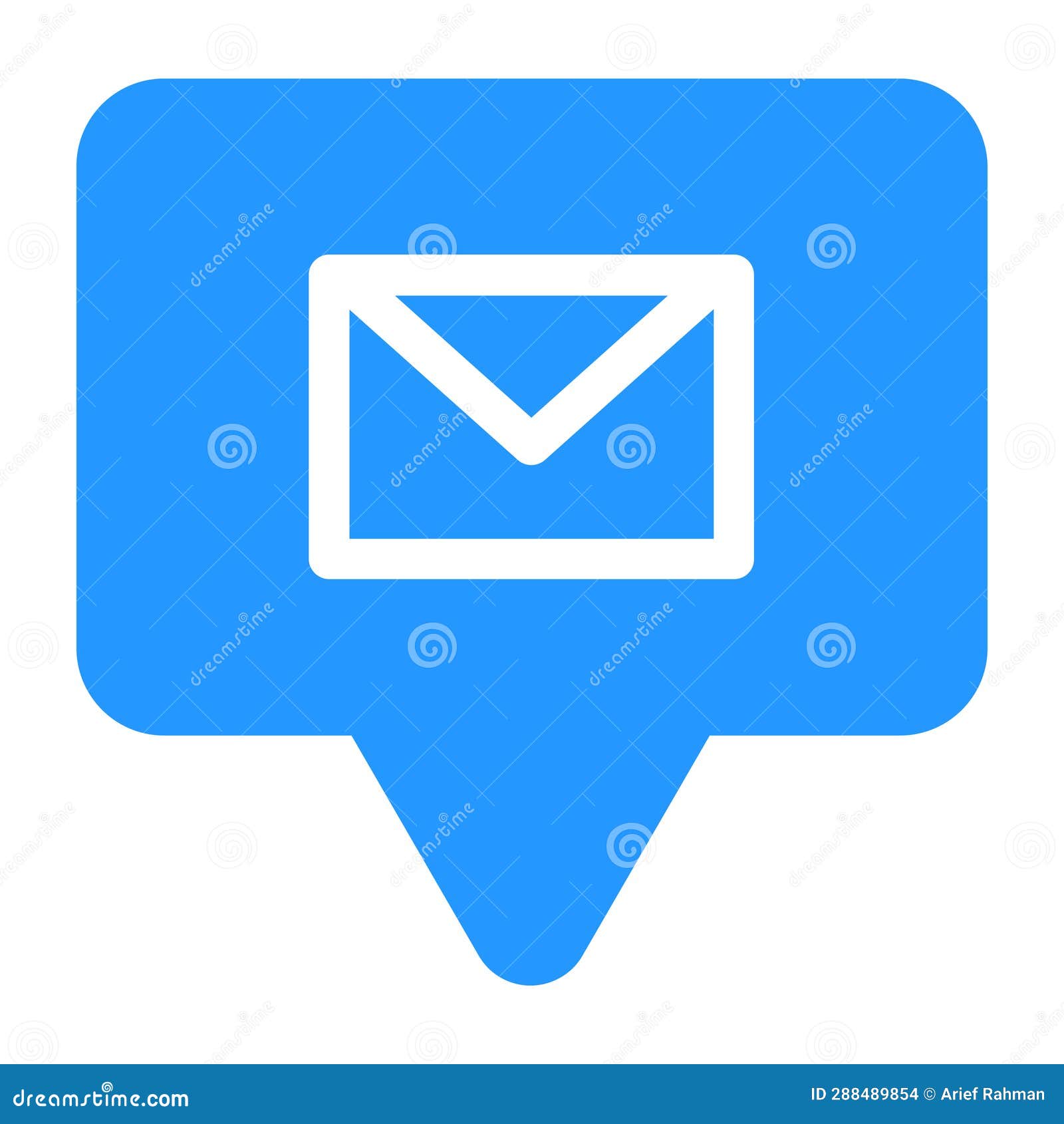 Blue Talk Icon Isolated on White Background Stock Illustration ...