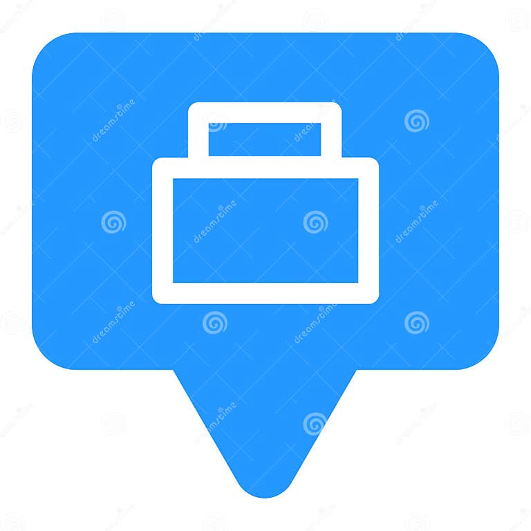 Blue Talk Icon Isolated on White Background Stock Illustration ...