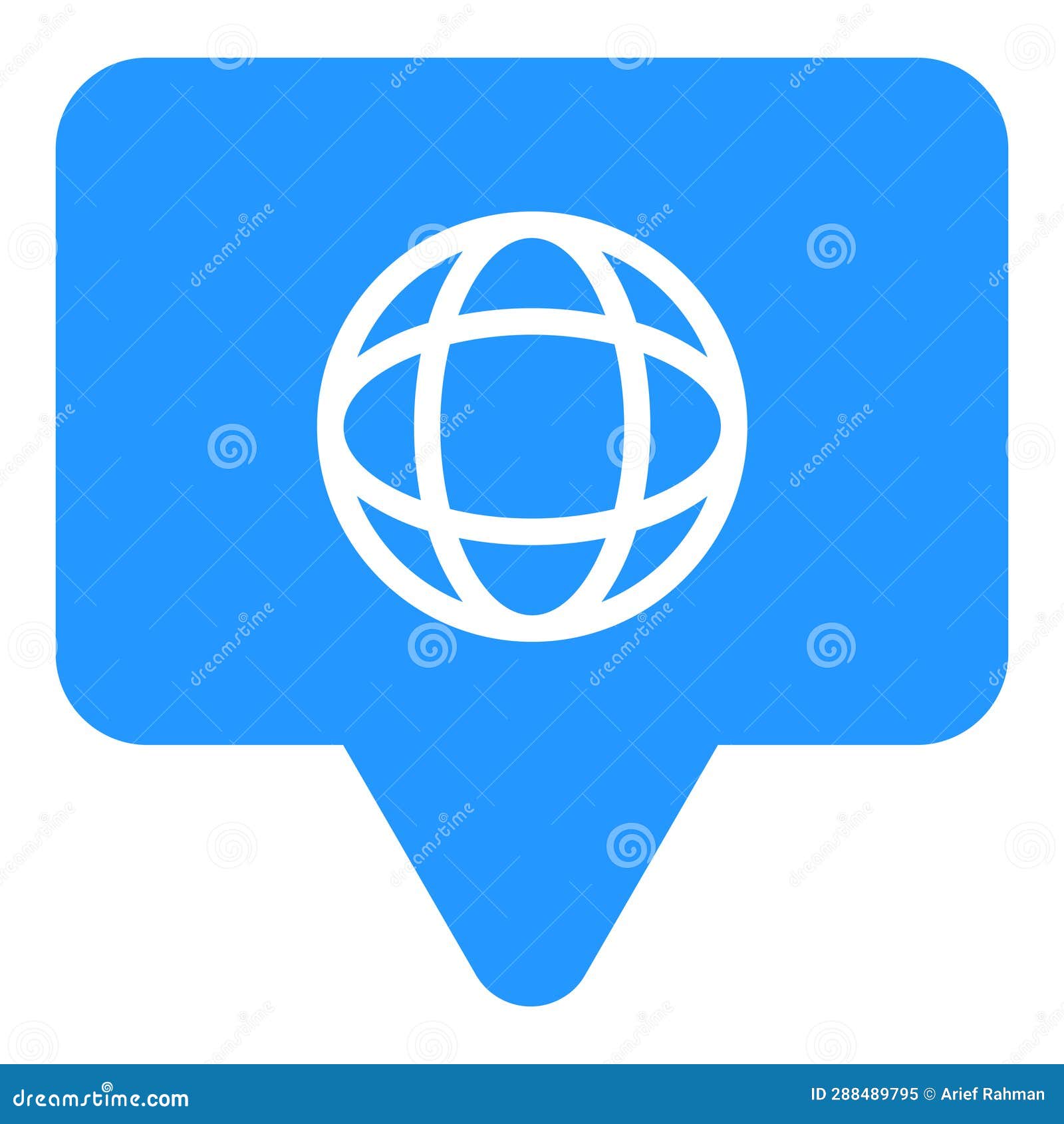 Blue Talk Icon Isolated on White Background Stock Illustration ...