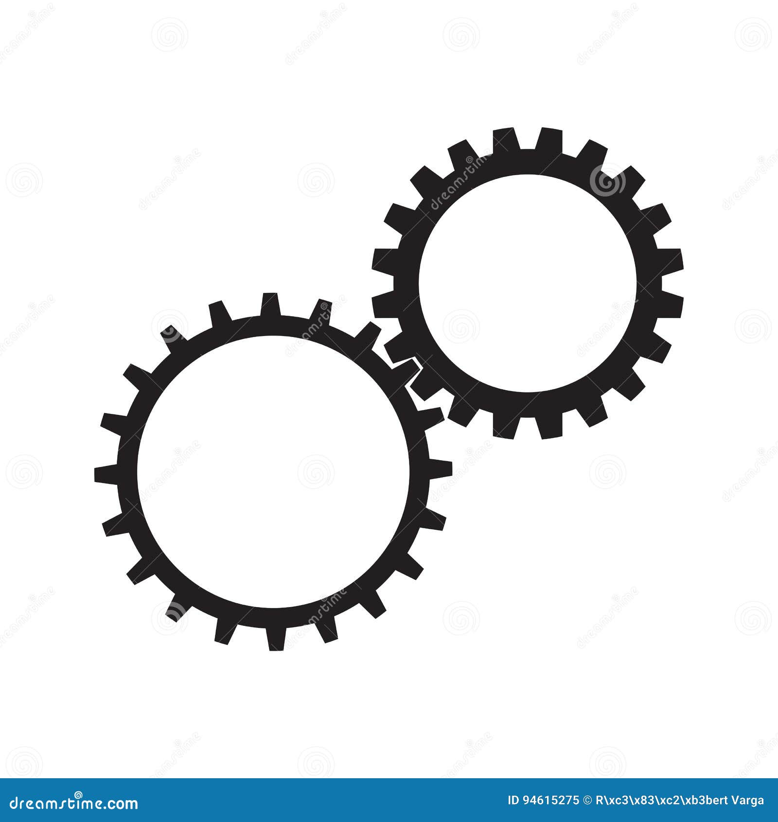 Two Gears Clipart