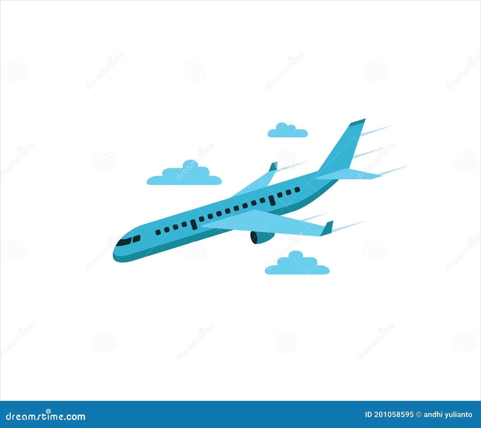 Airplane Coming Out Of A Poster Vector Illustration | CartoonDealer.com ...