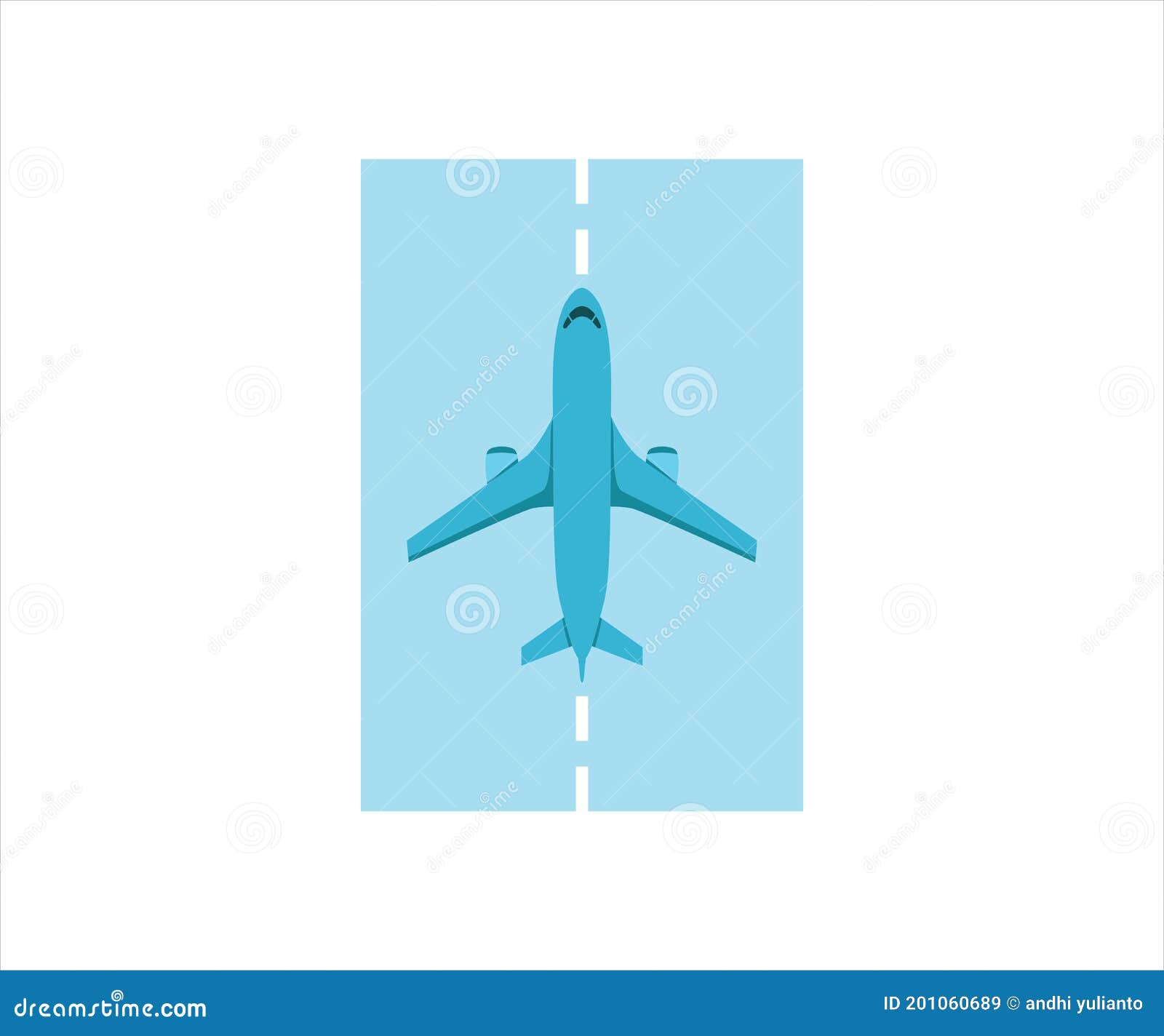 Simple Flat Vector Design of Airplane Parking in the Runway ...