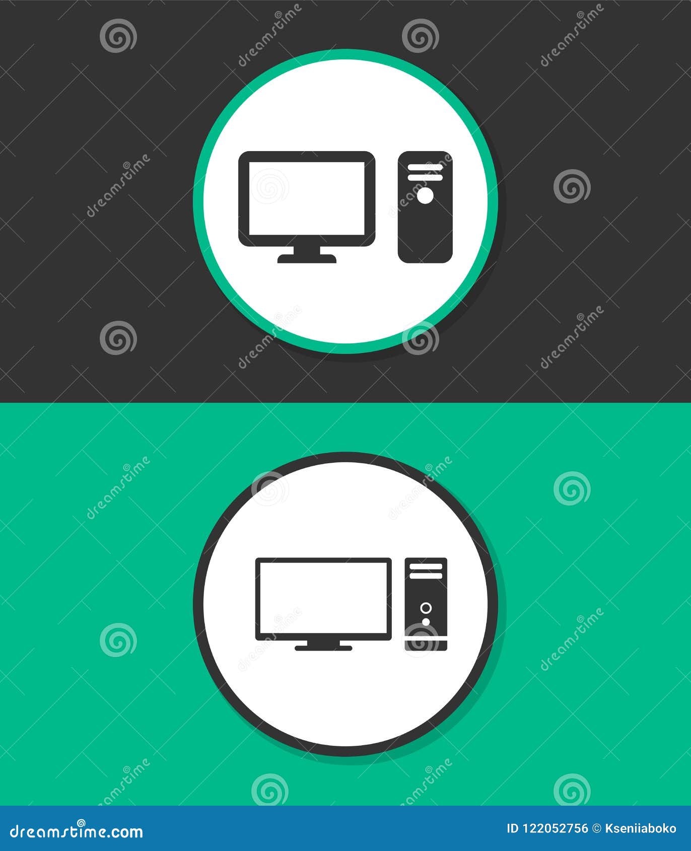 Simple flat vector icon. stock vector. Illustration of case - 122052756