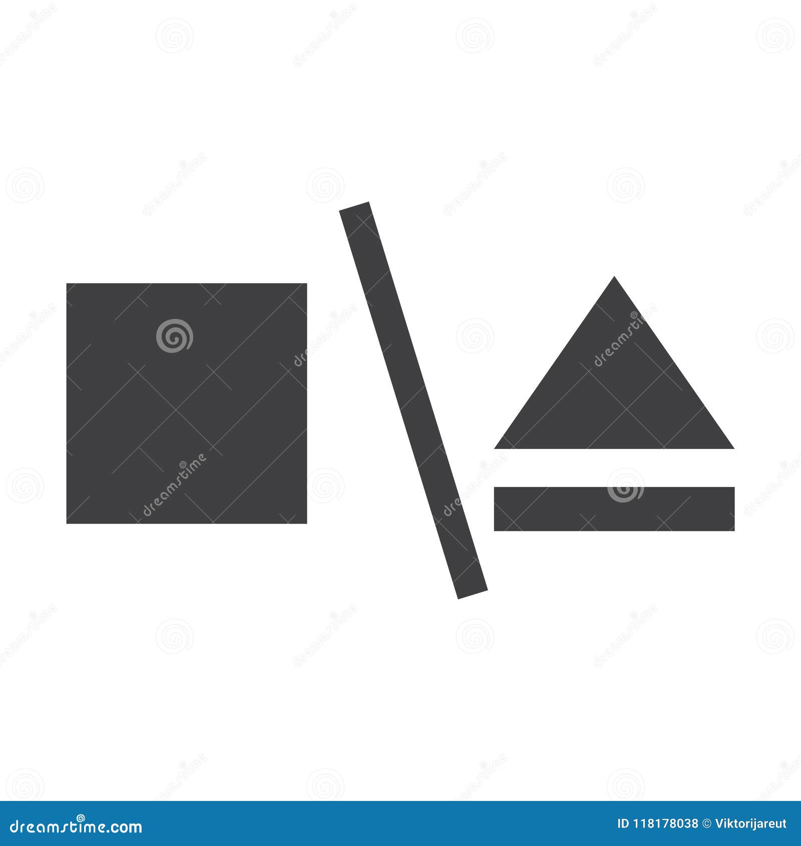 Eject Arrow Button, Icon Cartoon Vector | CartoonDealer.com #260373211