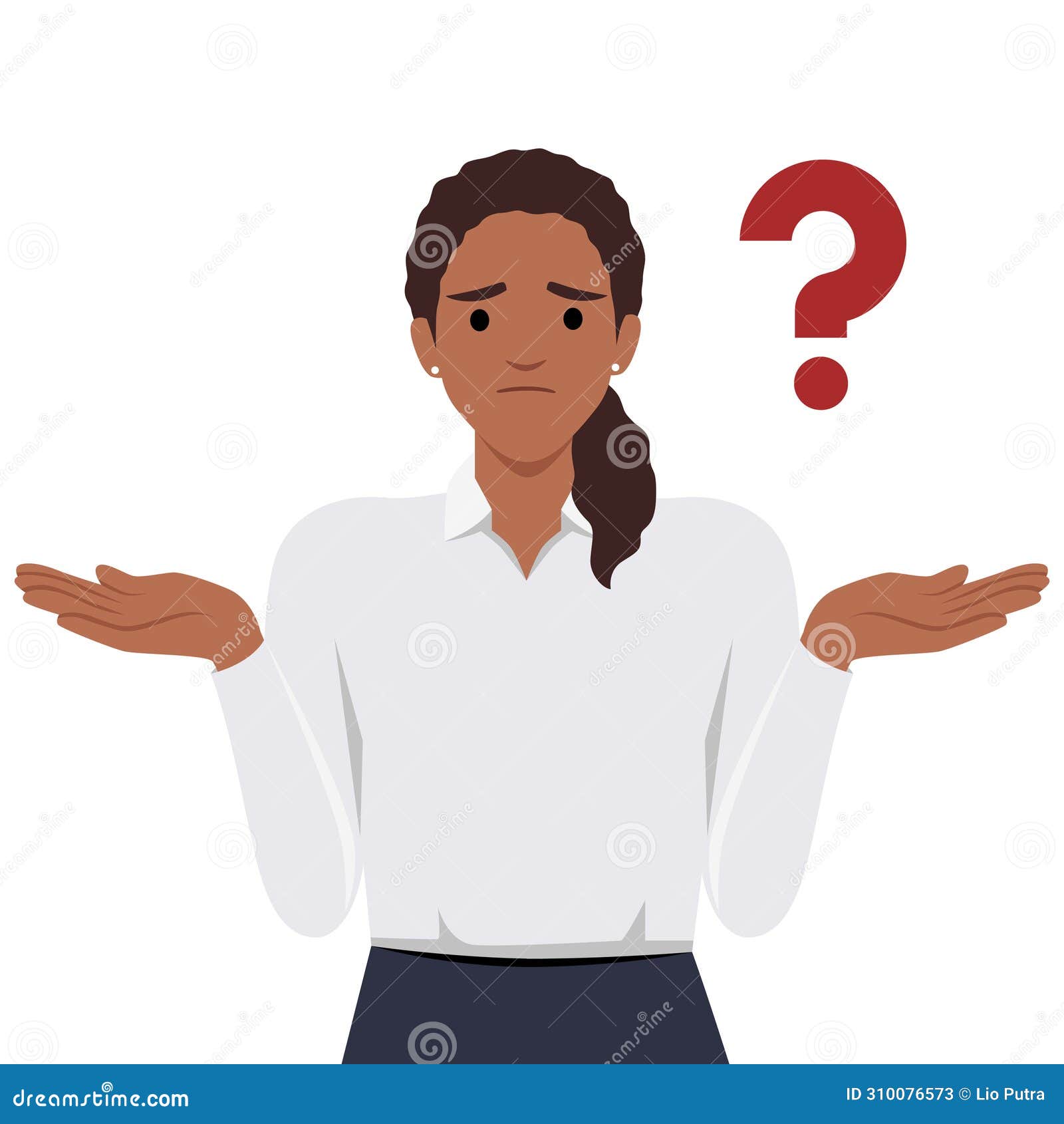 Simple Flat Vector Illustration of Question Dilemma Problem Concept ...