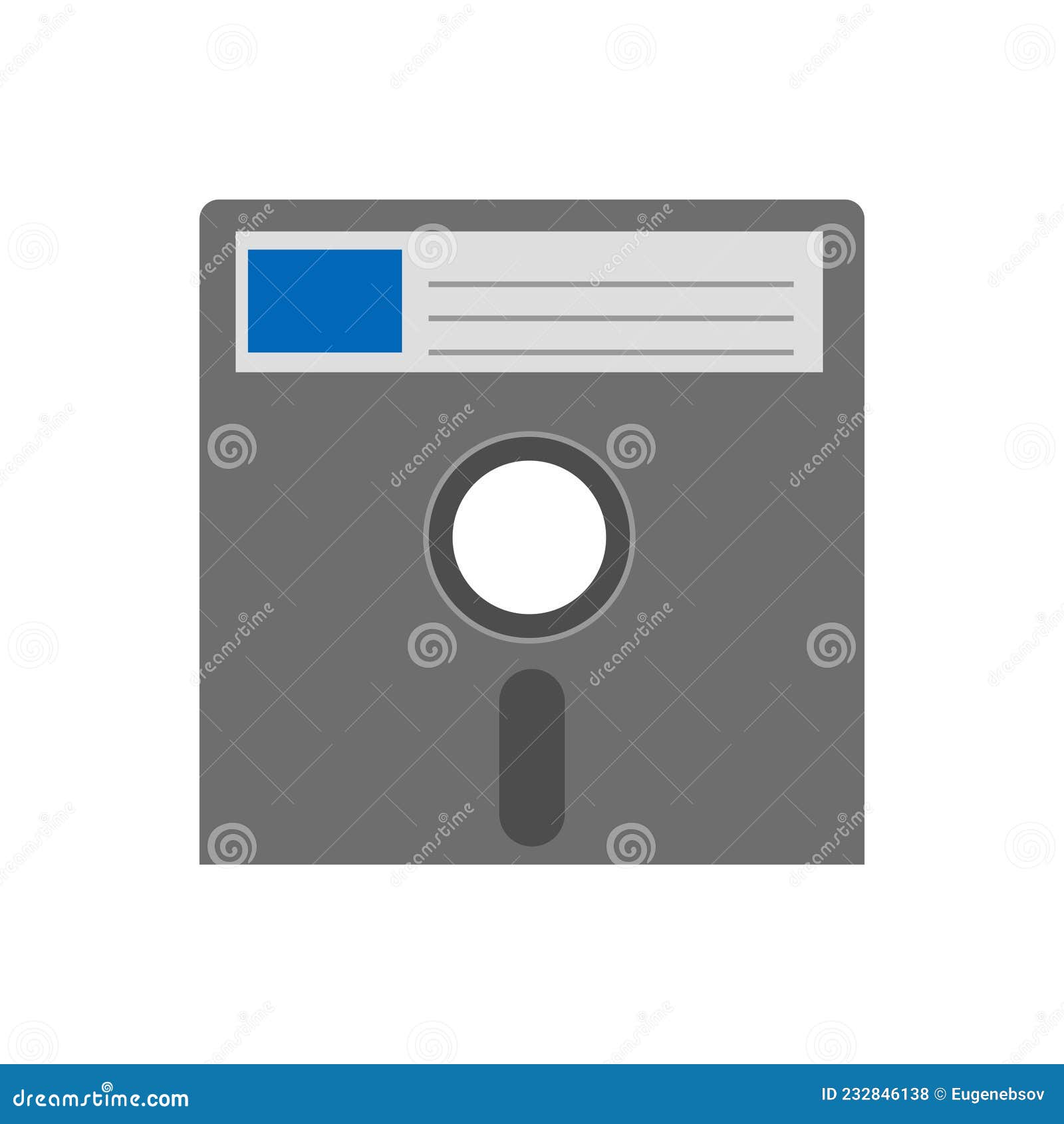Simple Floppy Disk Icon for Personal Computer or System Unit Stock ...