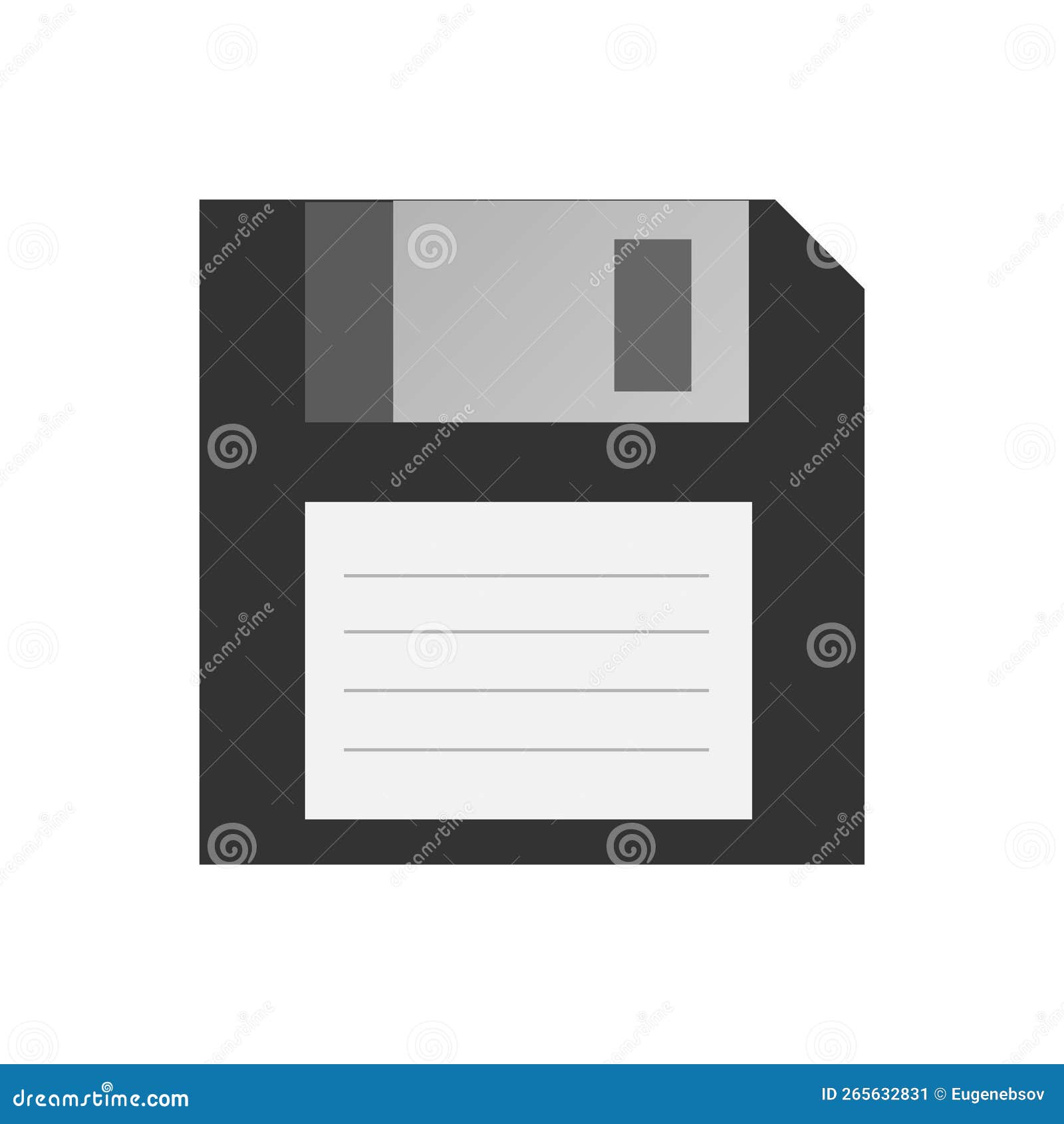 Simple Floppy Disk Icon for Personal Computer or System Unit Stock ...