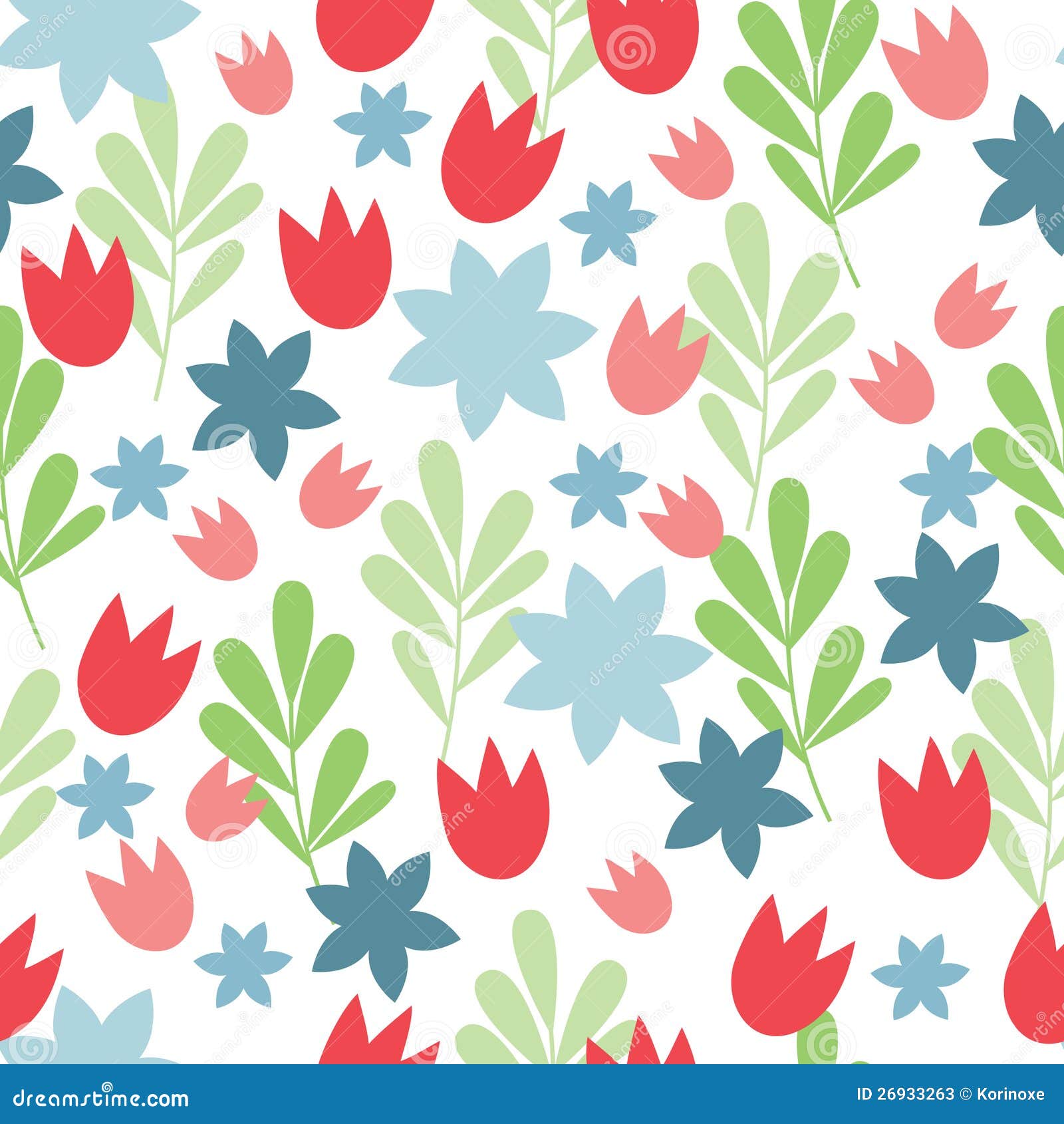 Simple floral background stock vector. Illustration of plant - 26933263