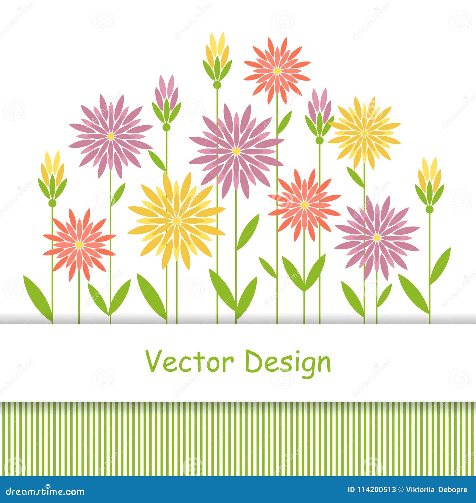 Simple floral background stock vector. Illustration of design - 114200513