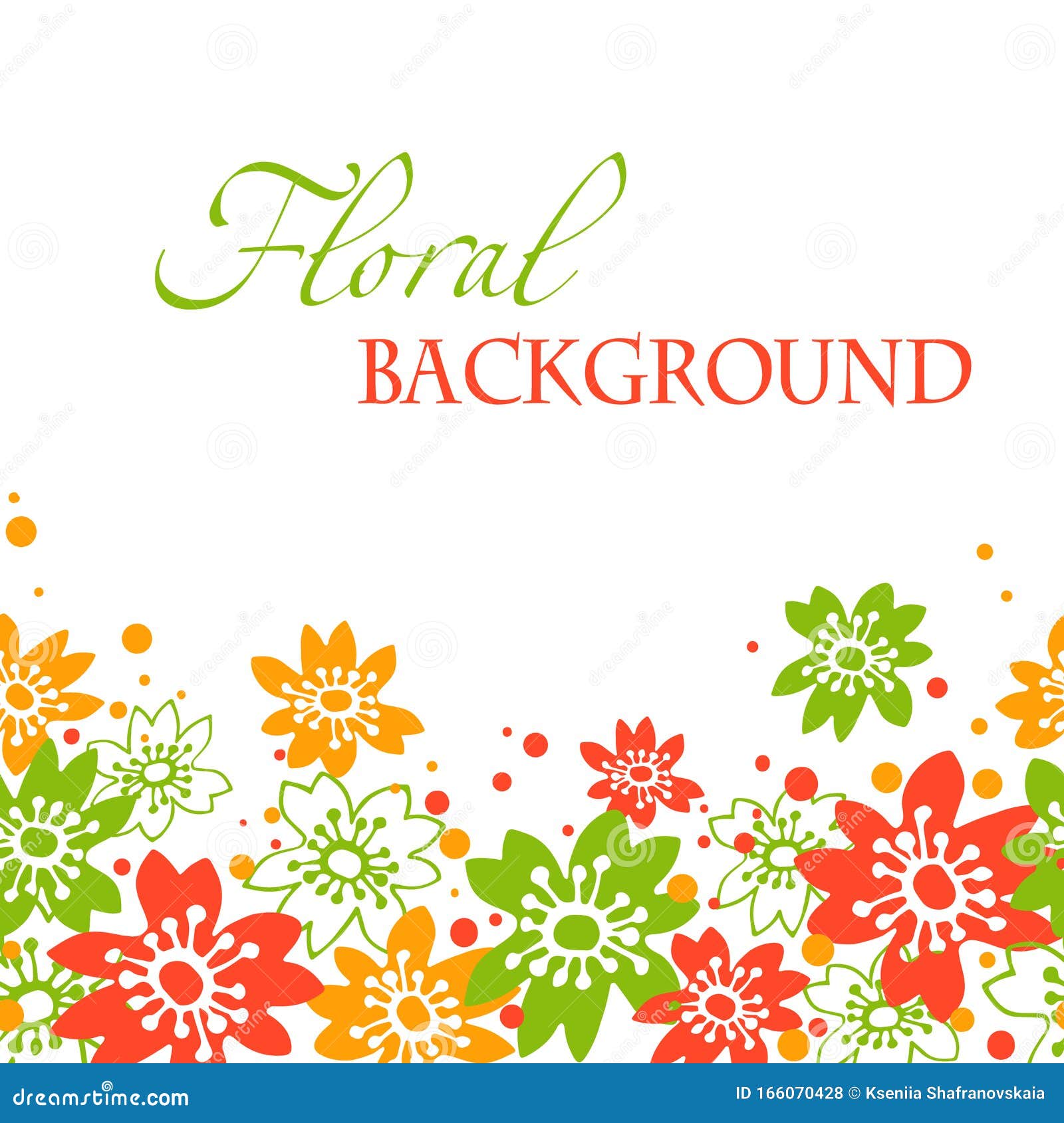 Floral Vector Seamless Border Stock Vector - Illustration of card ...