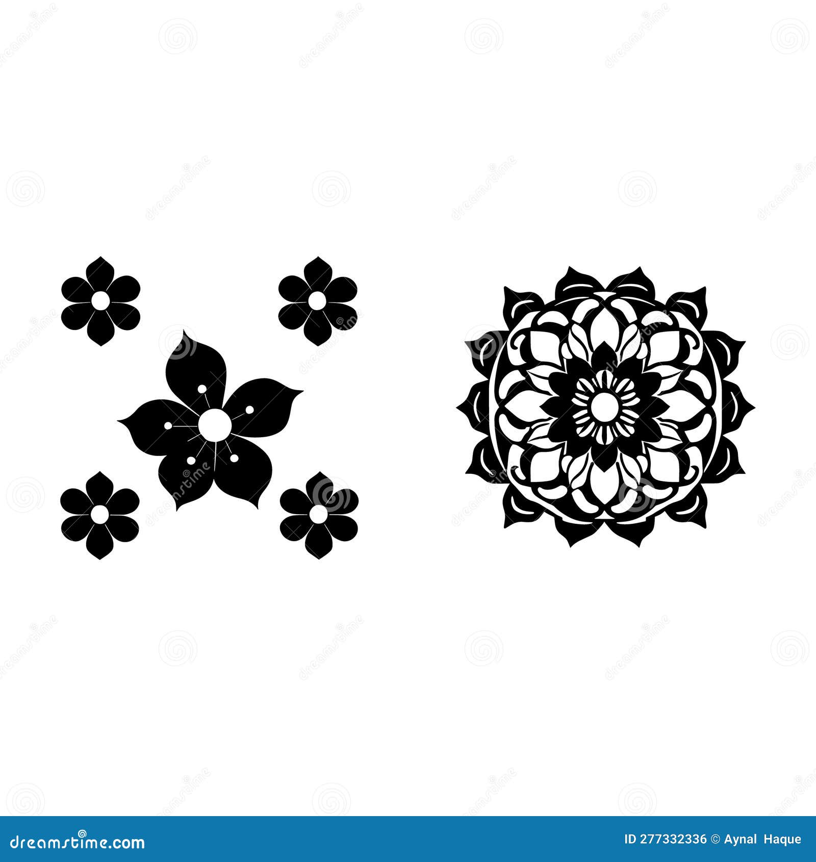 Black And White Floral Designs Patterns