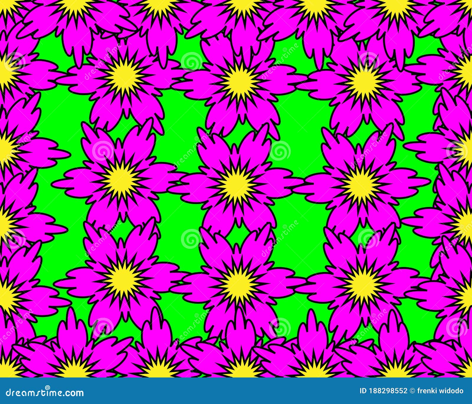 Cute flower repeat pattern stock vector. Illustration of special ...