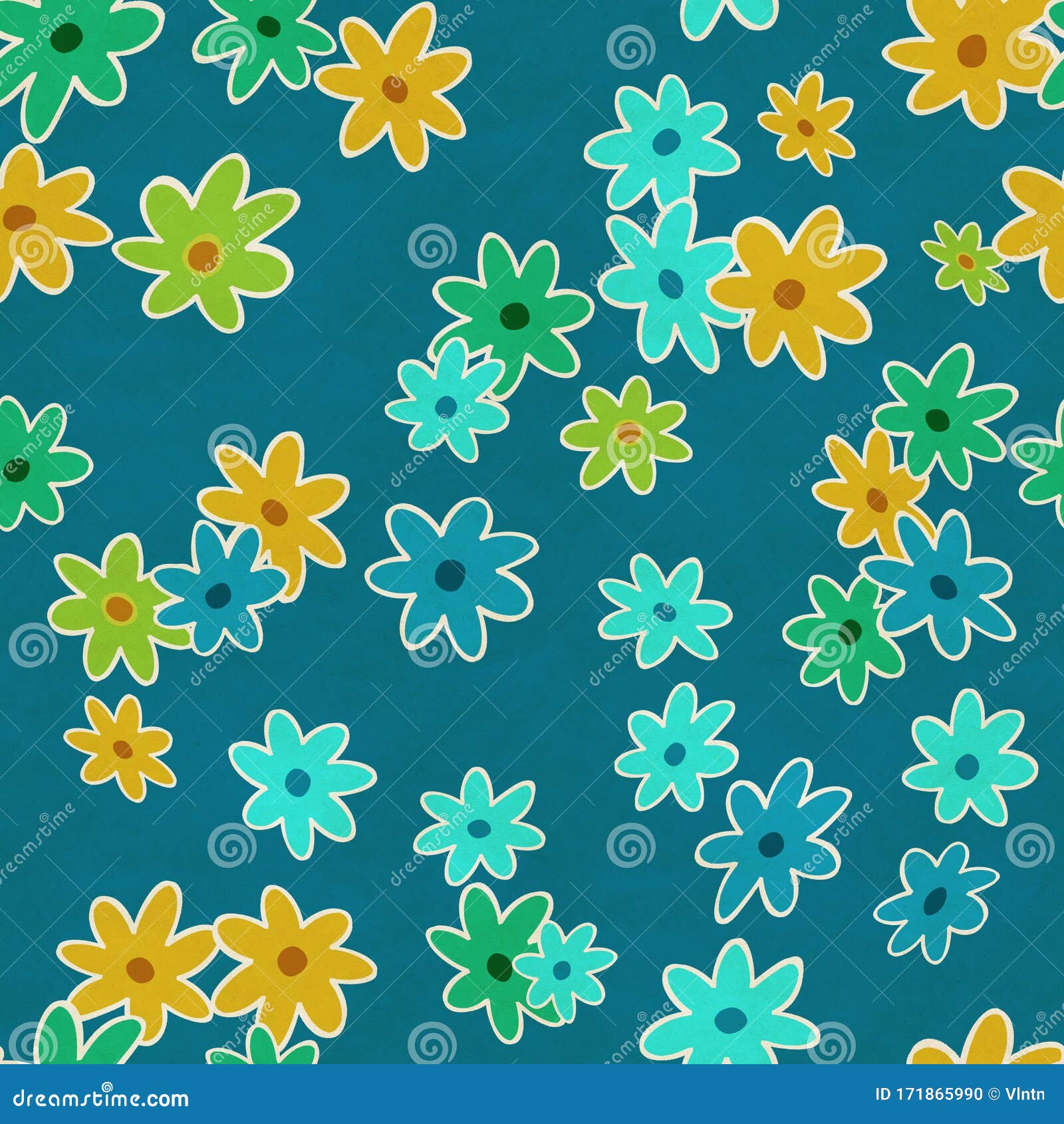 Simple flowers pattern stock photo. Image of ornamental - 171865990