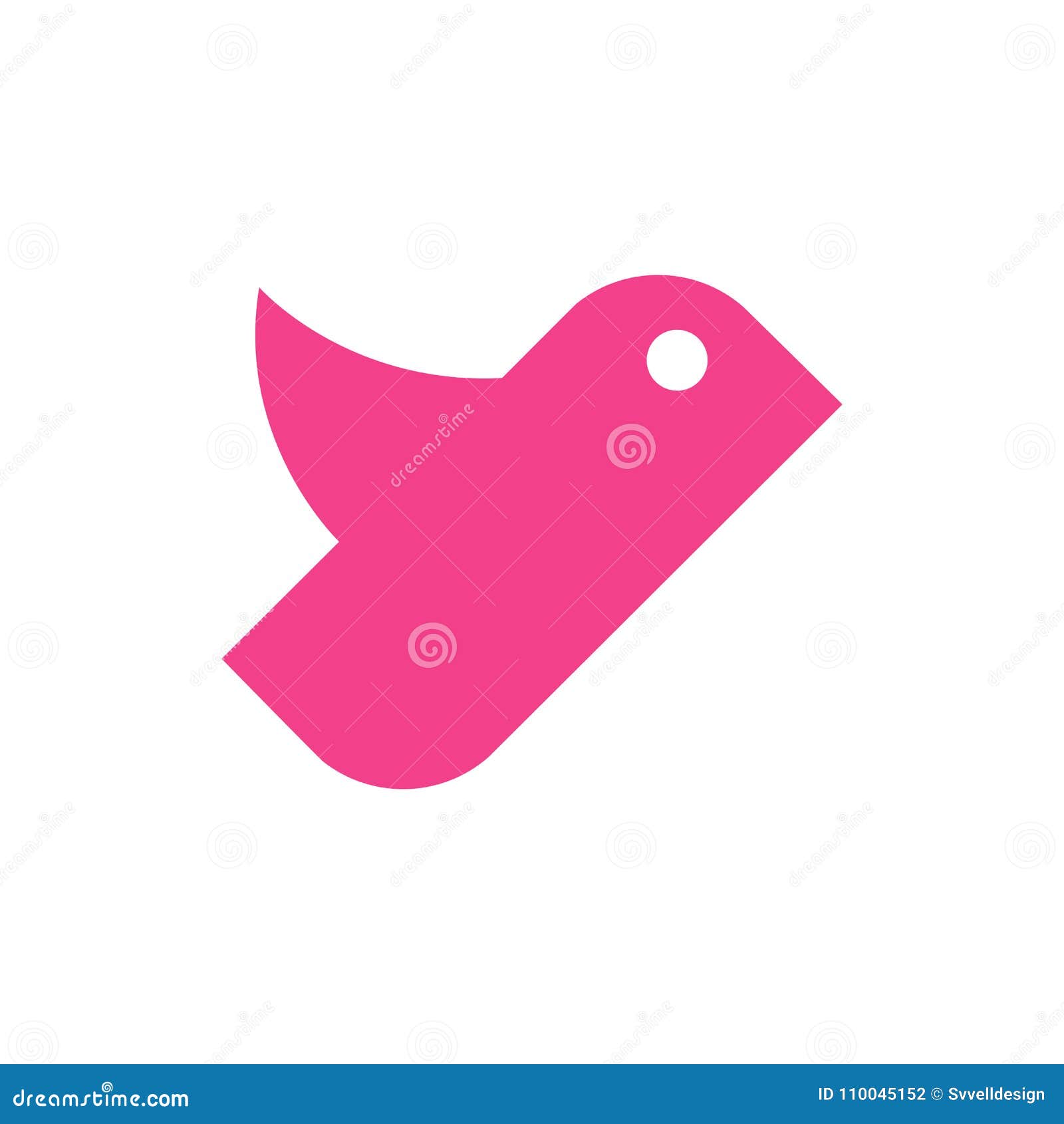 Simple Flying Bird Shape Symbol Stock Vector - Illustration of bird ...
