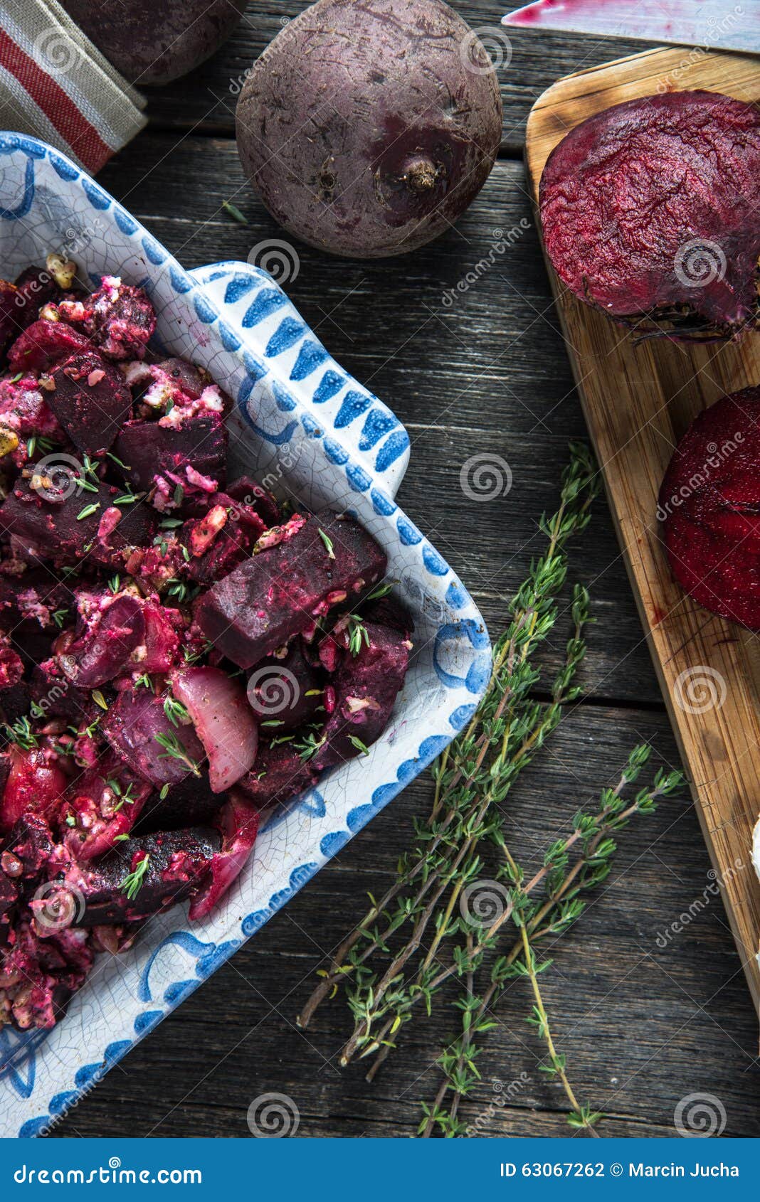 Simple Food, Beetroot Bake with Goats Cheese Stock Photo - Image of ...