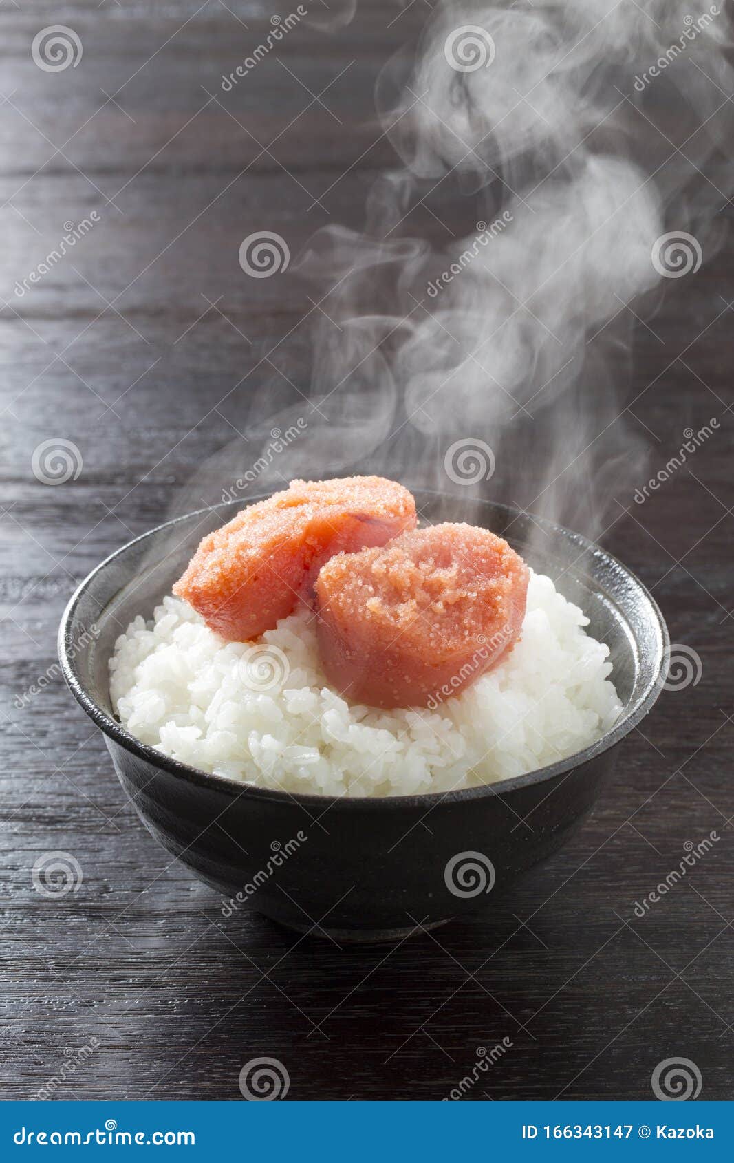 Cook Fresh Rice, the Japanese Specialty of Cod Roe Stock Image - Image ...