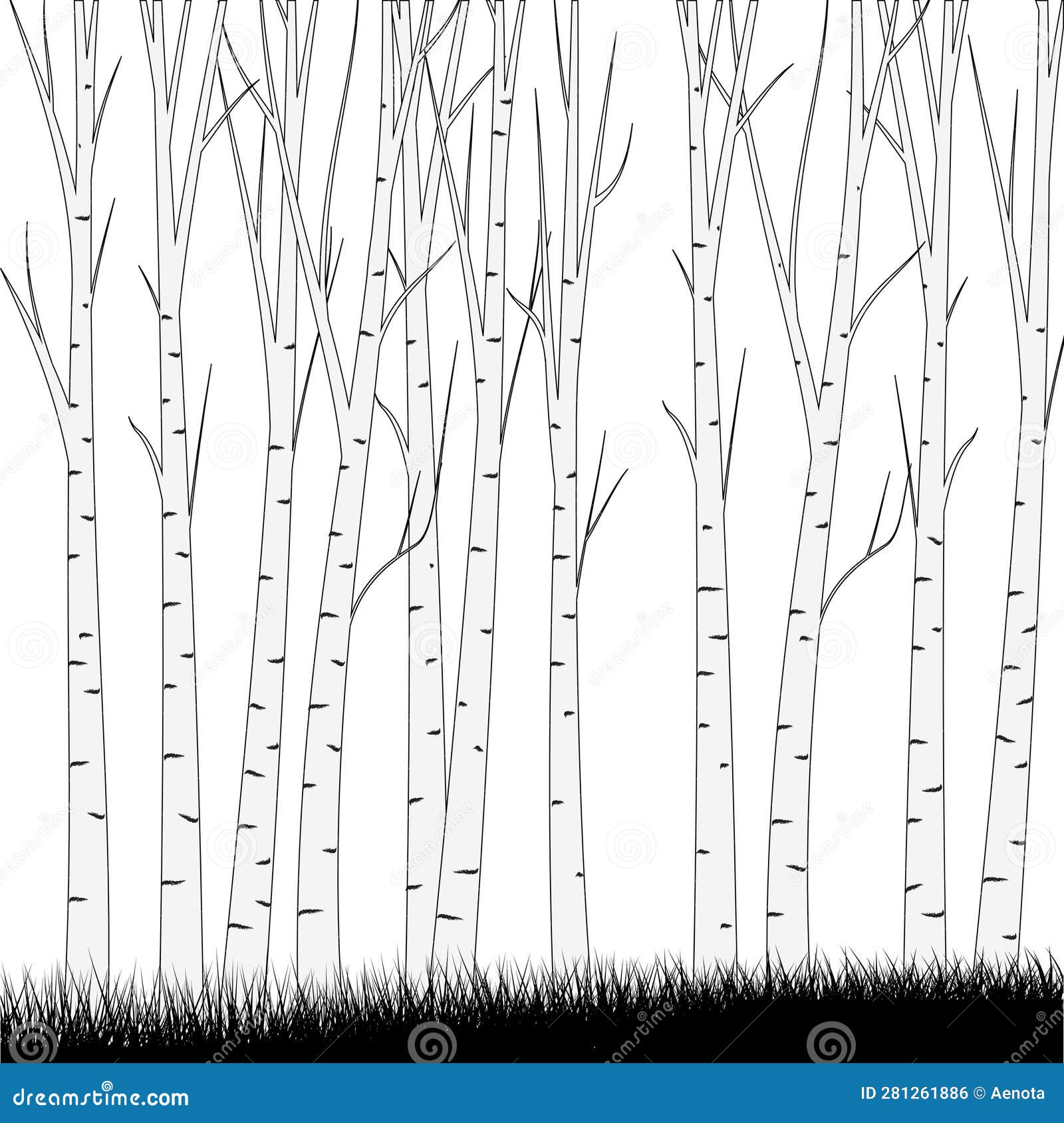 Simple Forest Background - Vector Illustration Stock Vector ...