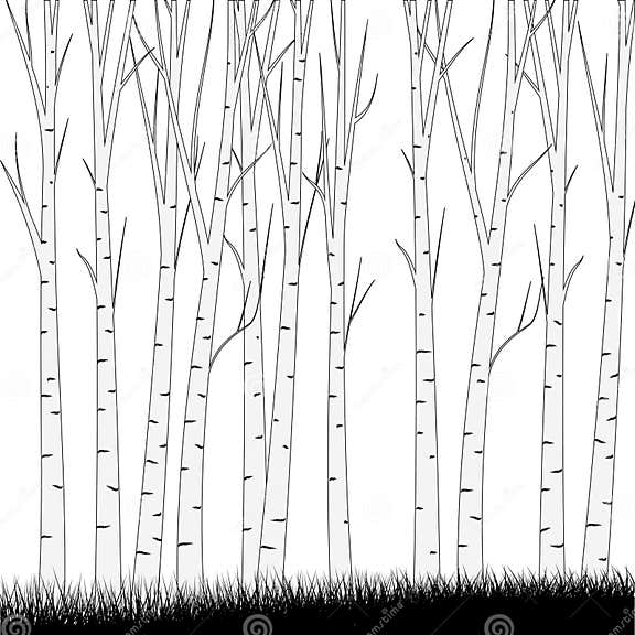 Simple Forest Background - Vector Illustration Stock Vector ...