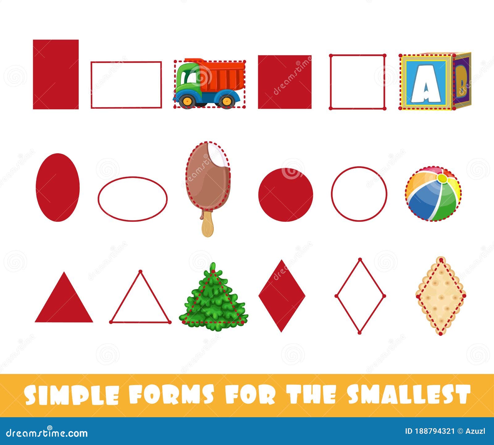 Simple Forms for the Smallest. Circle, Oval, Square, Rectangle Triangle ...
