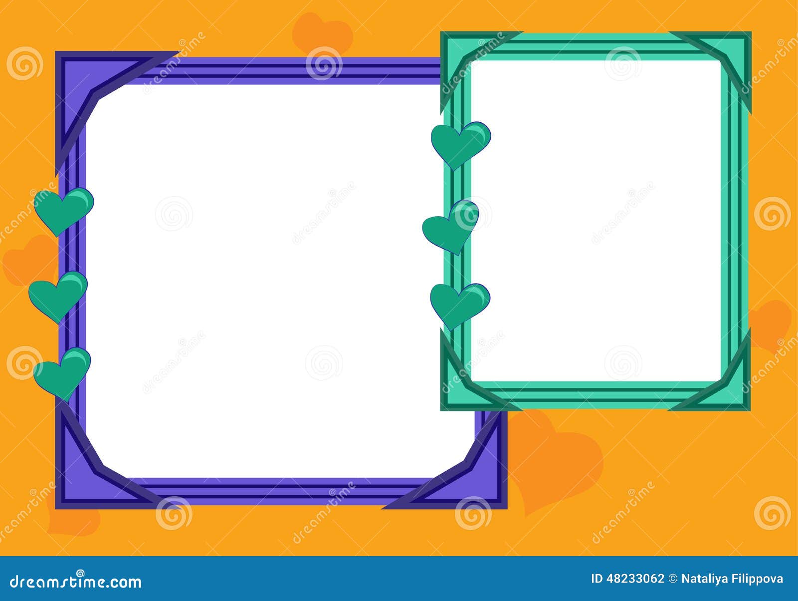 Simple frame stock vector. Illustration of decorative - 48233062