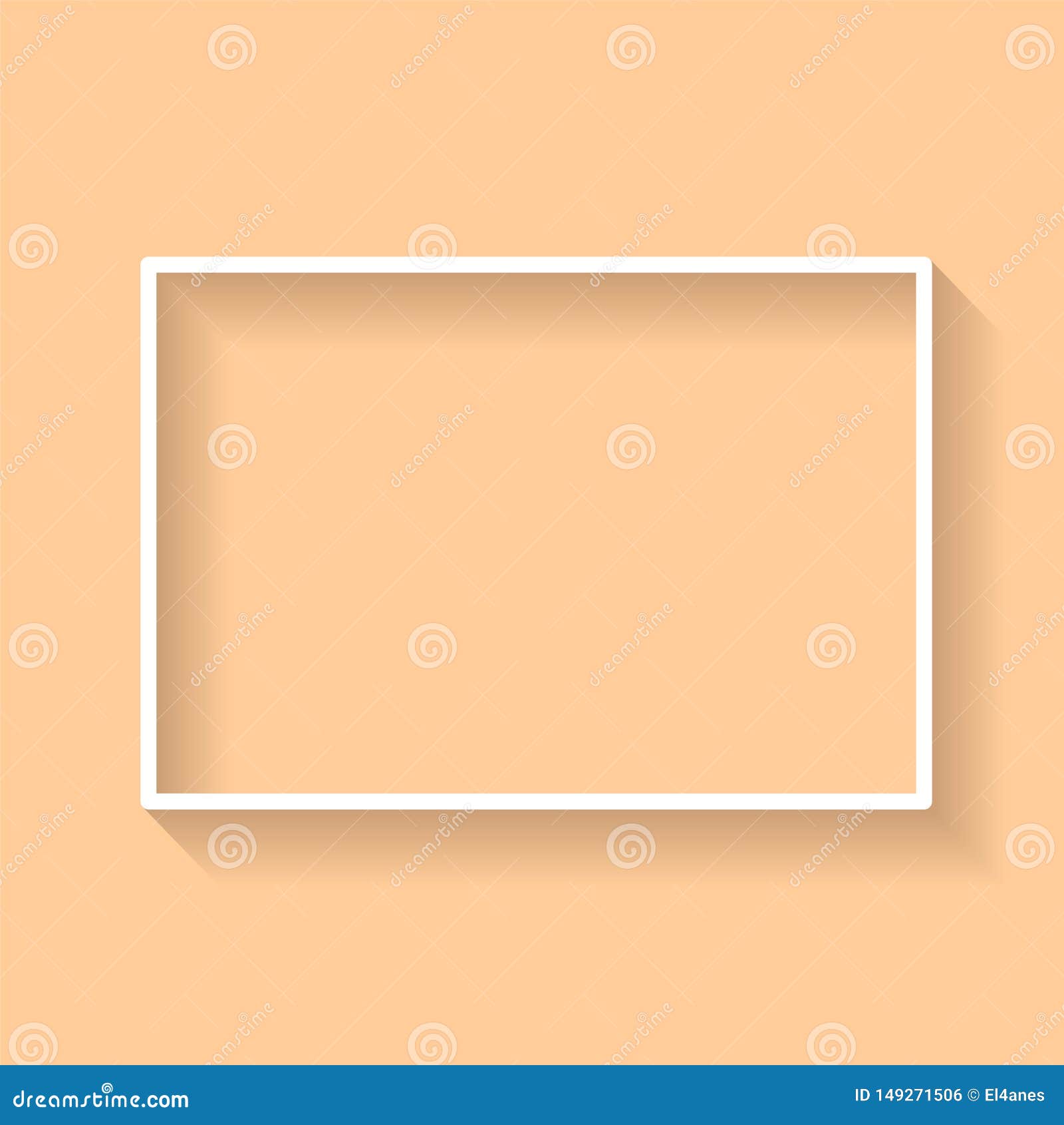 Simple Frame Design Element Stock Vector - Illustration of sticker ...