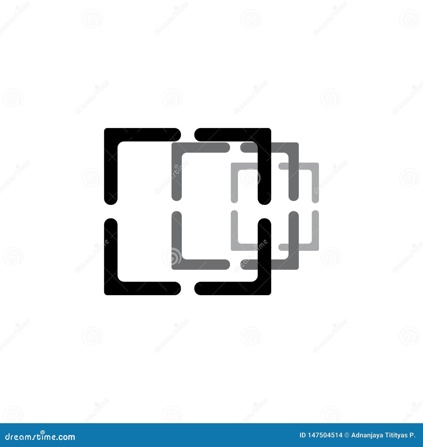 Simple Frame Motion Symbol Logo Vector Stock Vector - Illustration of ...