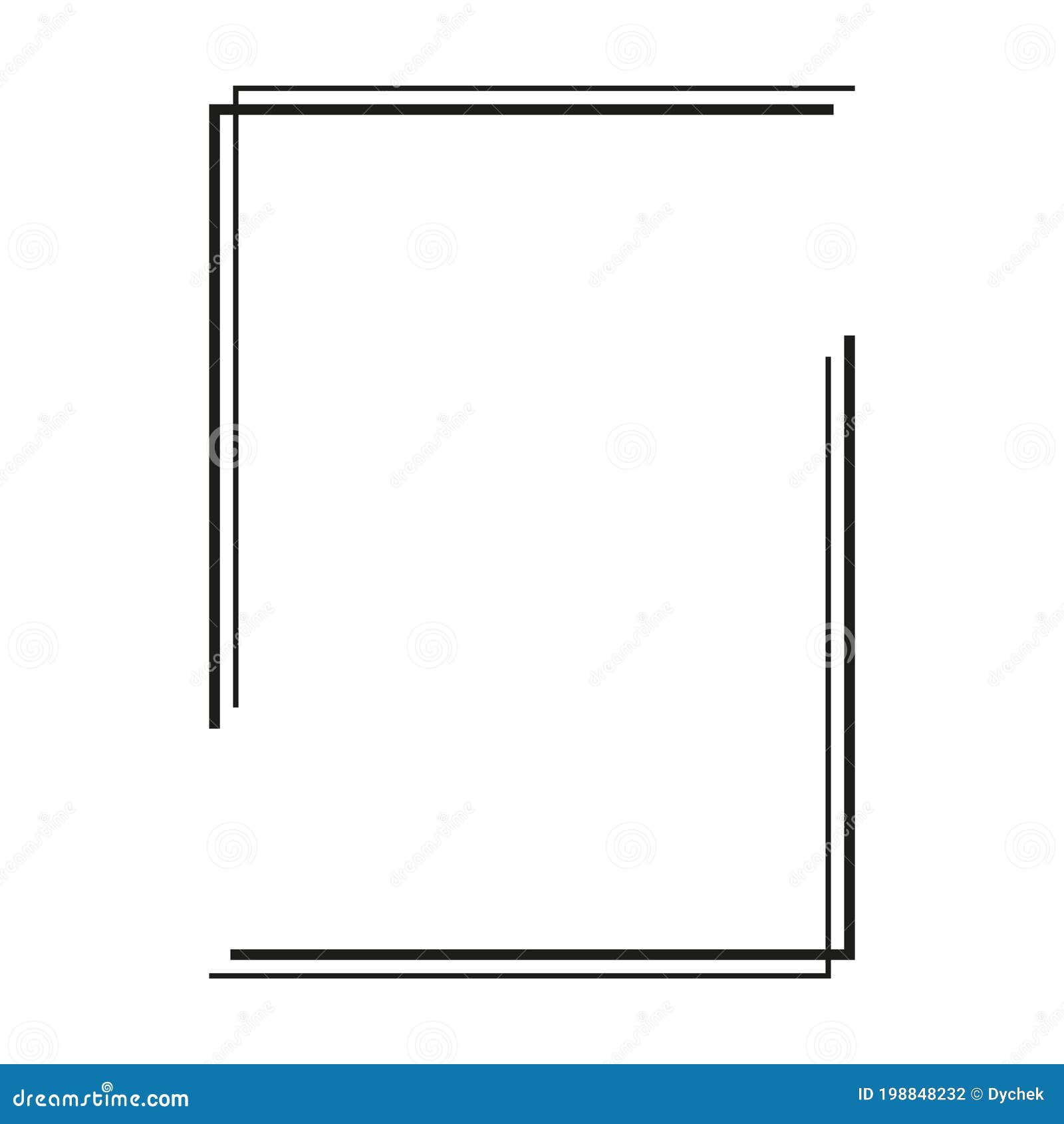 Simple Frame. Simple Vector Linear Illustration Stock Vector ...