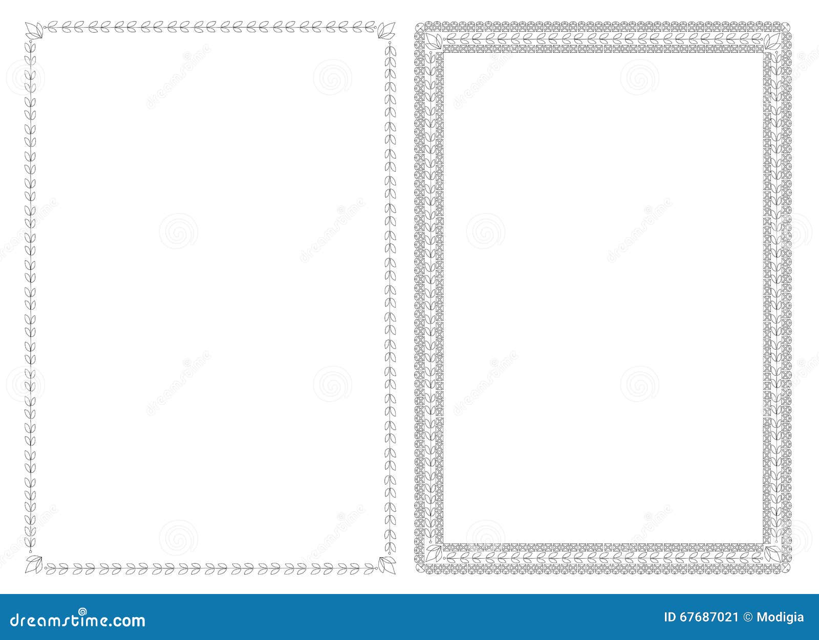Simple Frames Design stock vector. Illustration of vector - 67687021