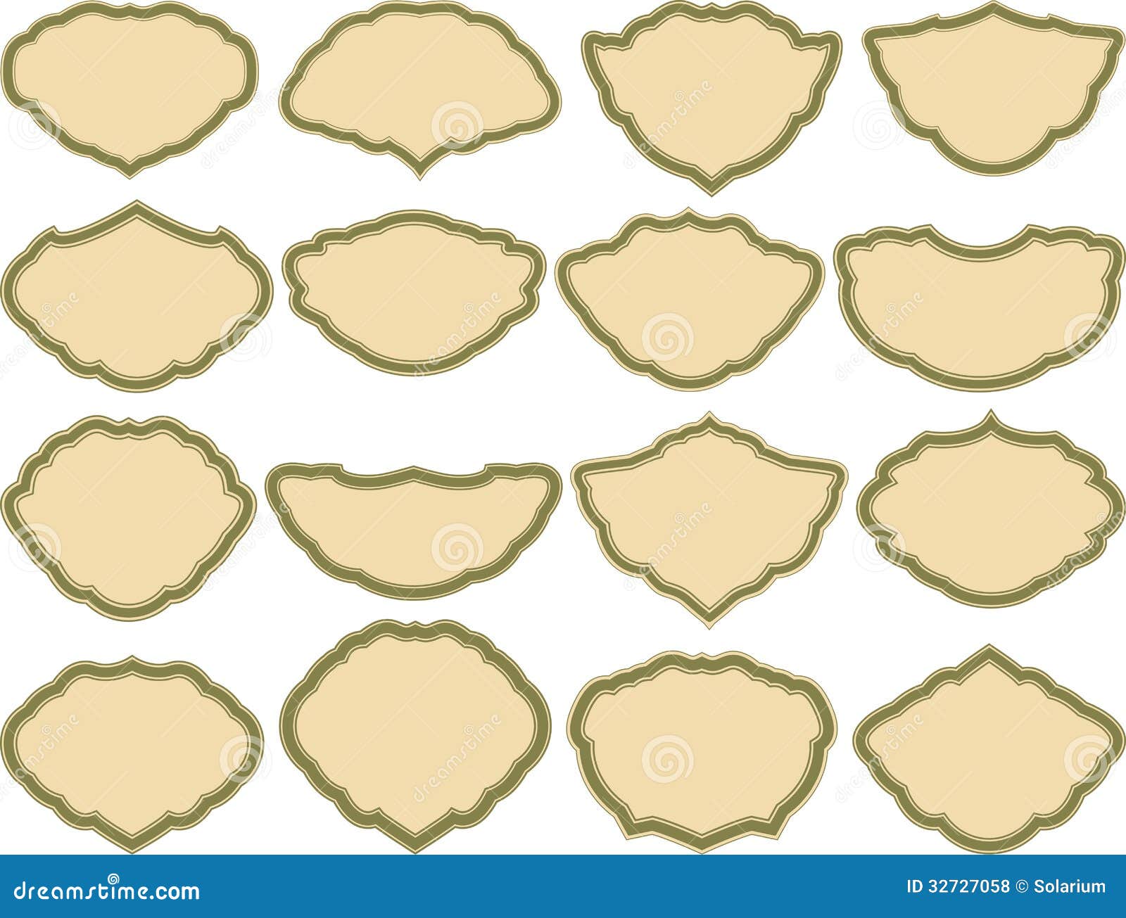 Simple frames stock vector. Illustration of borders, silhouette - 32727058