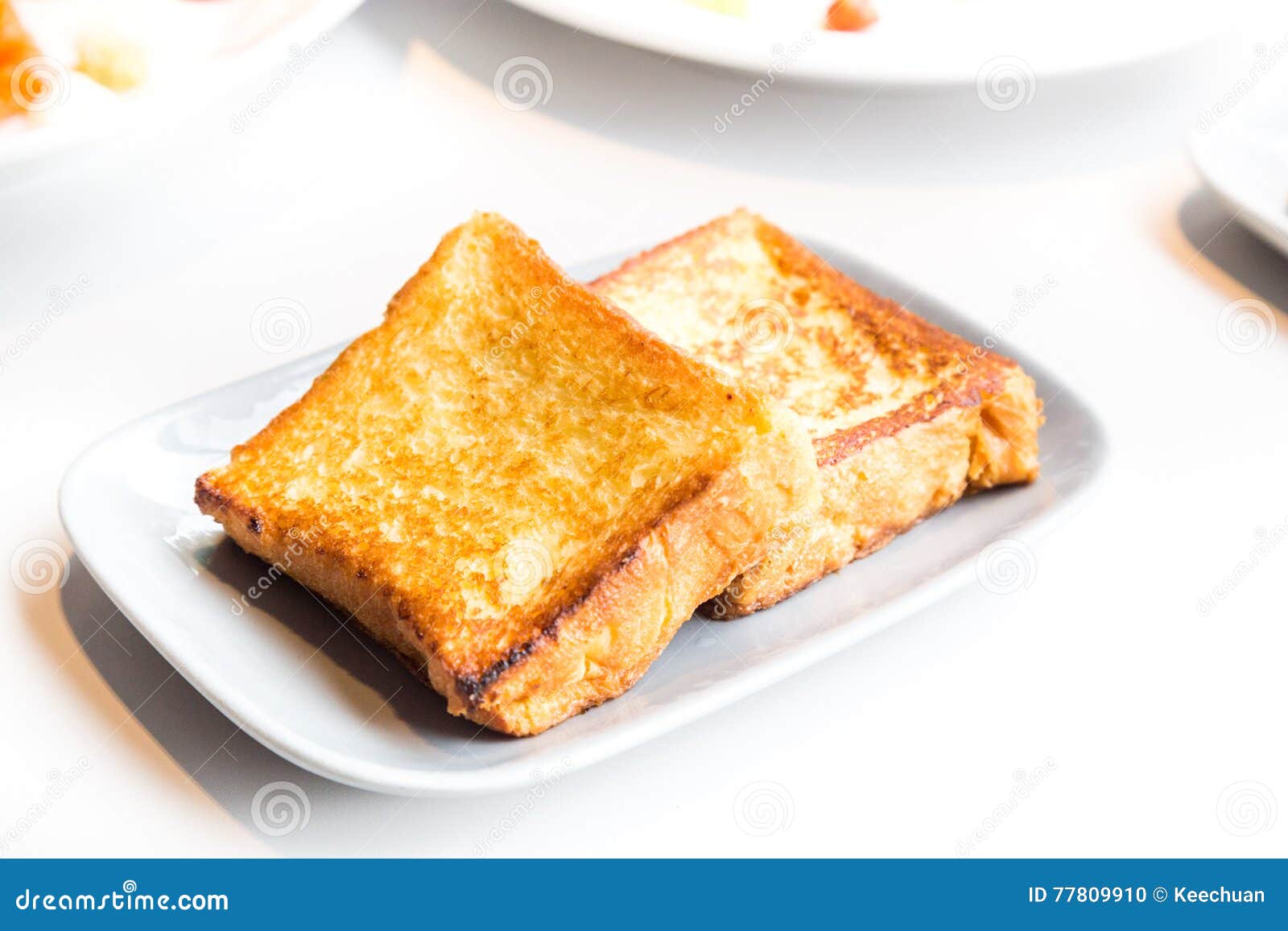 Simple French Toast Bread Breakfast Stock Photo - Image of sweet ...