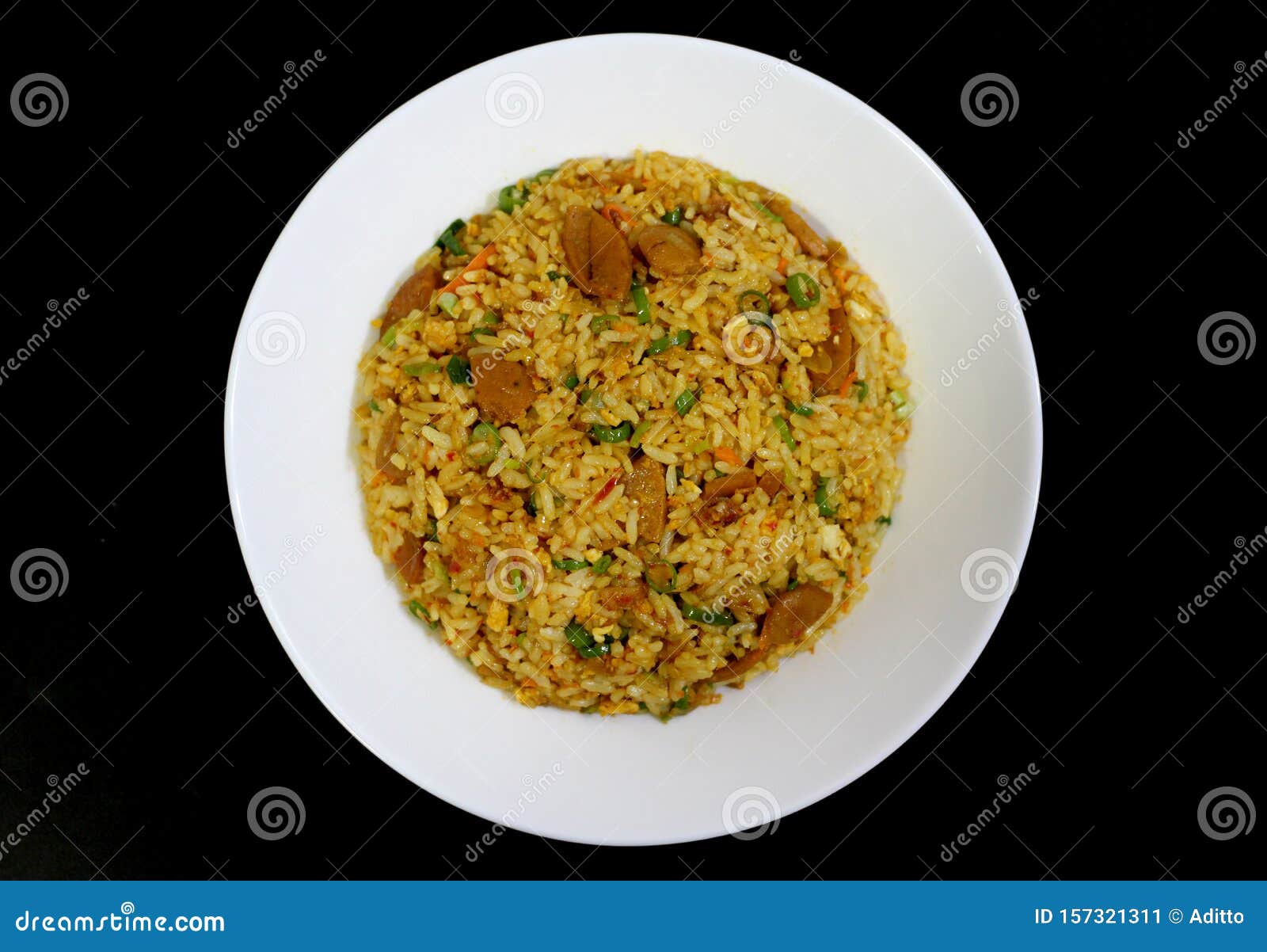 Simple Fried Rice stock image. Image of delicious, basic - 157321311