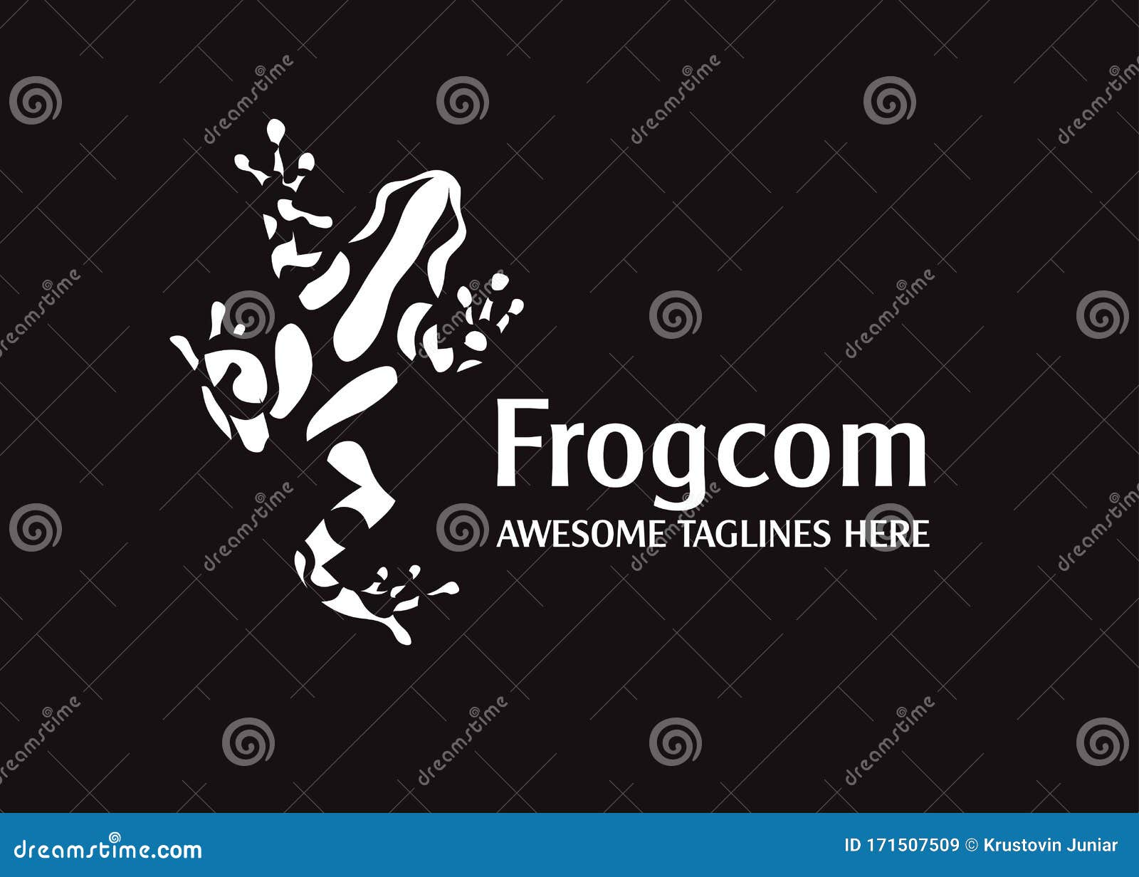 Simple Frog Vector Illustration Logo Stock Vector - Illustration of ...