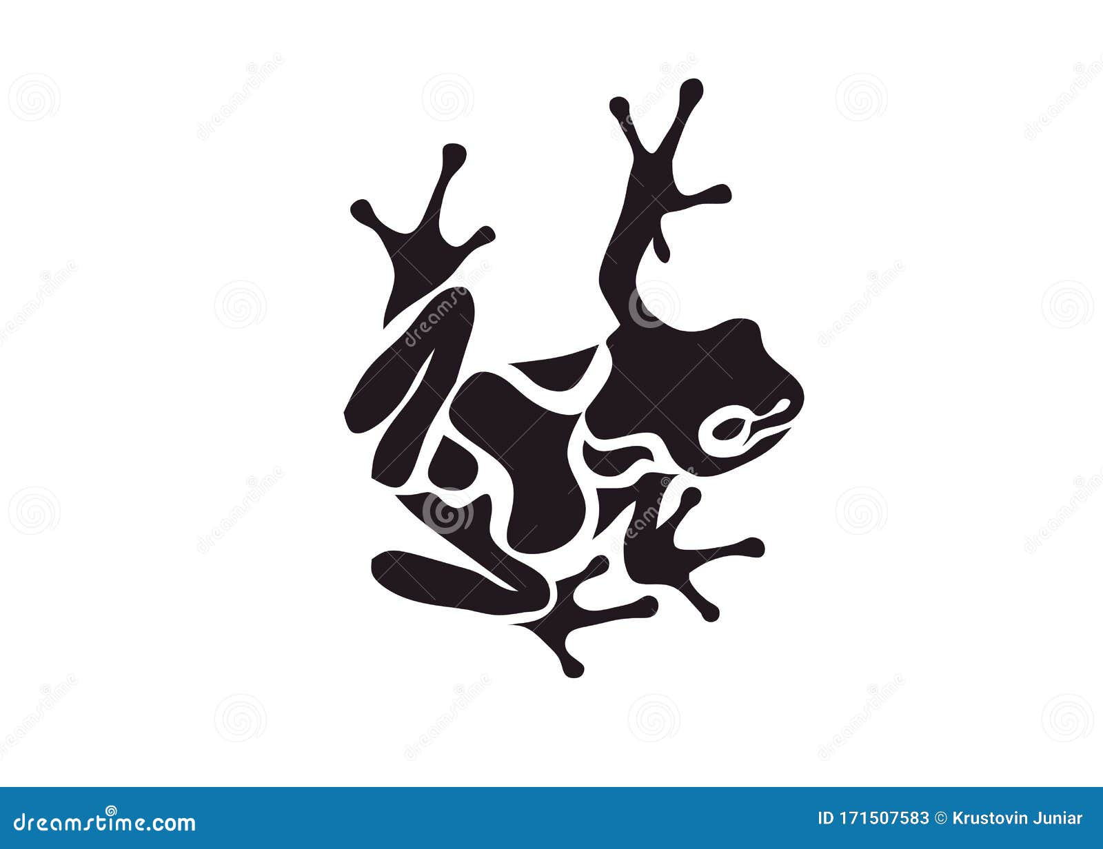 Frog Vector Illustration, Line Drawing, Vector | CartoonDealer.com ...