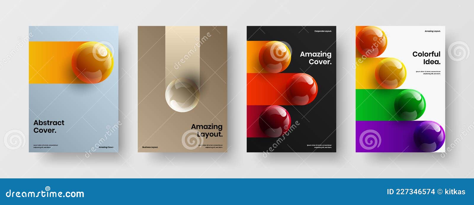 Simple Front Page Vector Design Template Composition Stock Vector ...