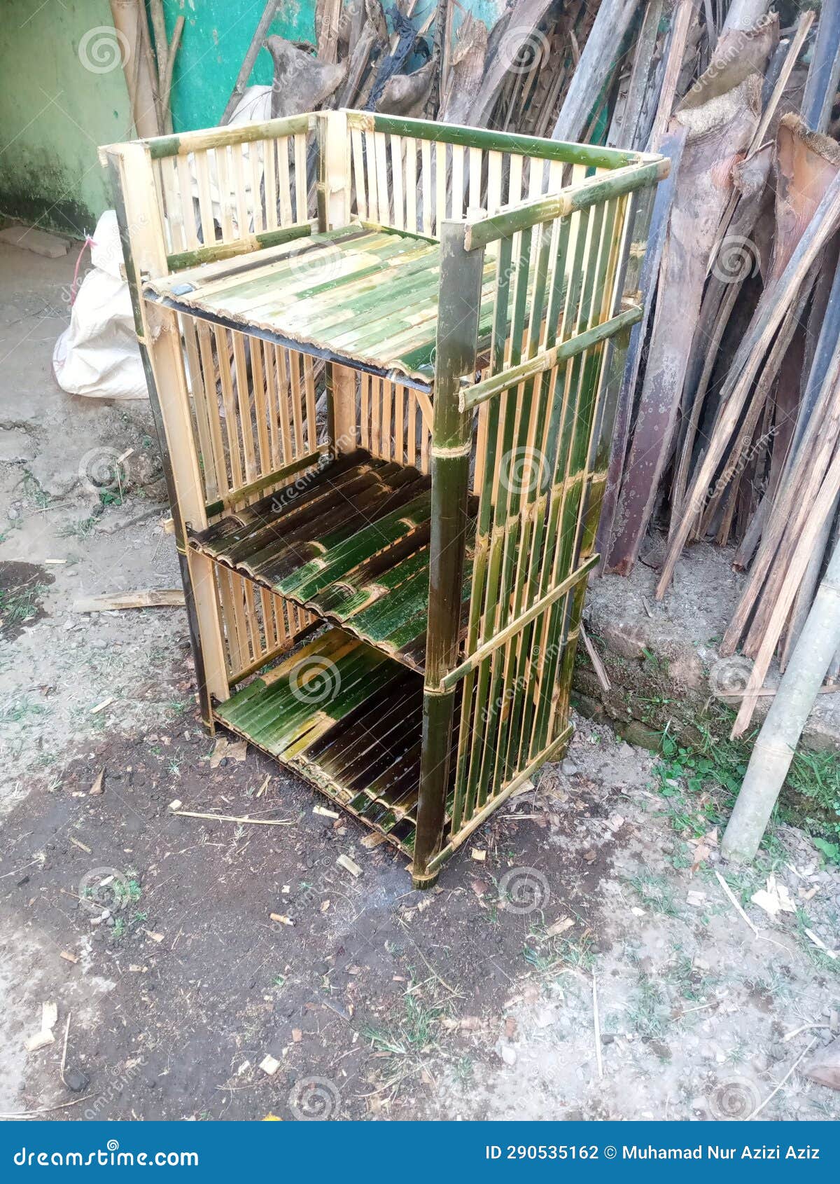 Simple Furniture from Bamboo Stock Photo - Image of simple, bamboo ...