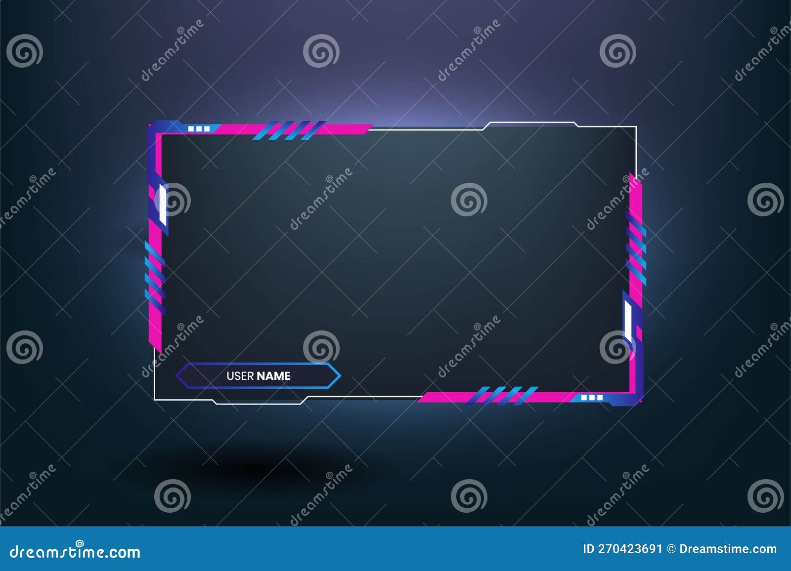 Simple Futuristic Gaming Screen Panel Vector with Abstract Shapes ... Simple Futuristic Gaming Screen Panel Vector with Abstract Shapes ...