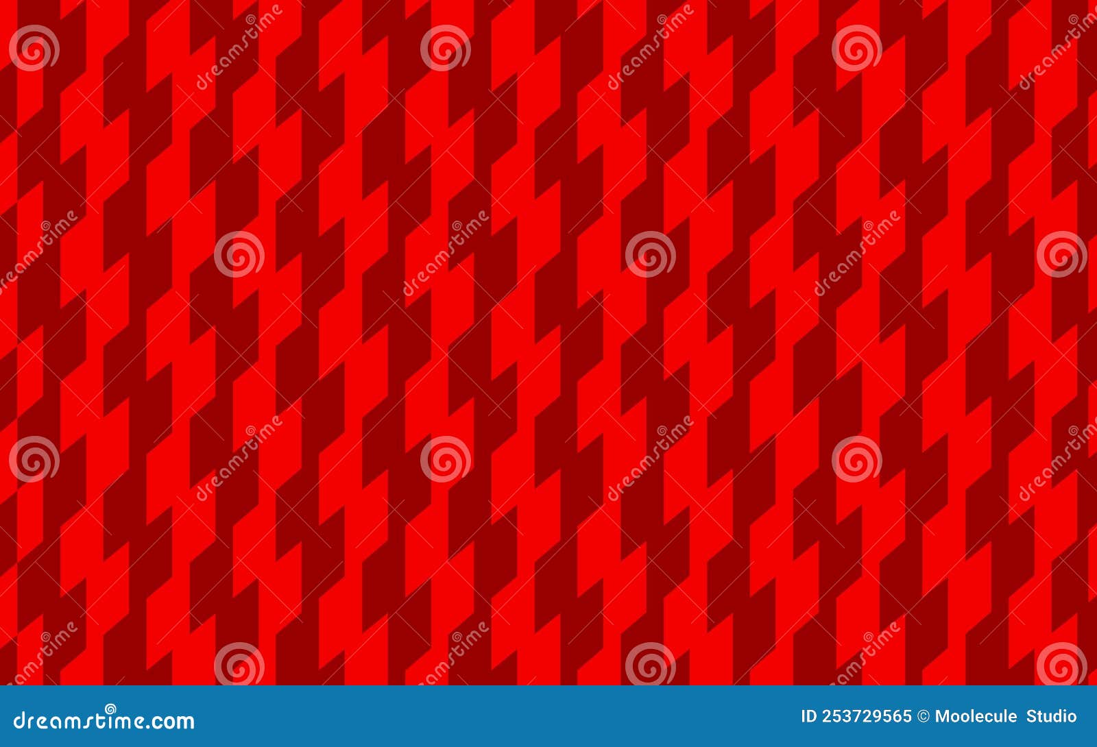 Simple Futuristic Red Zigzag Pattern Background. Stock Illustration ...