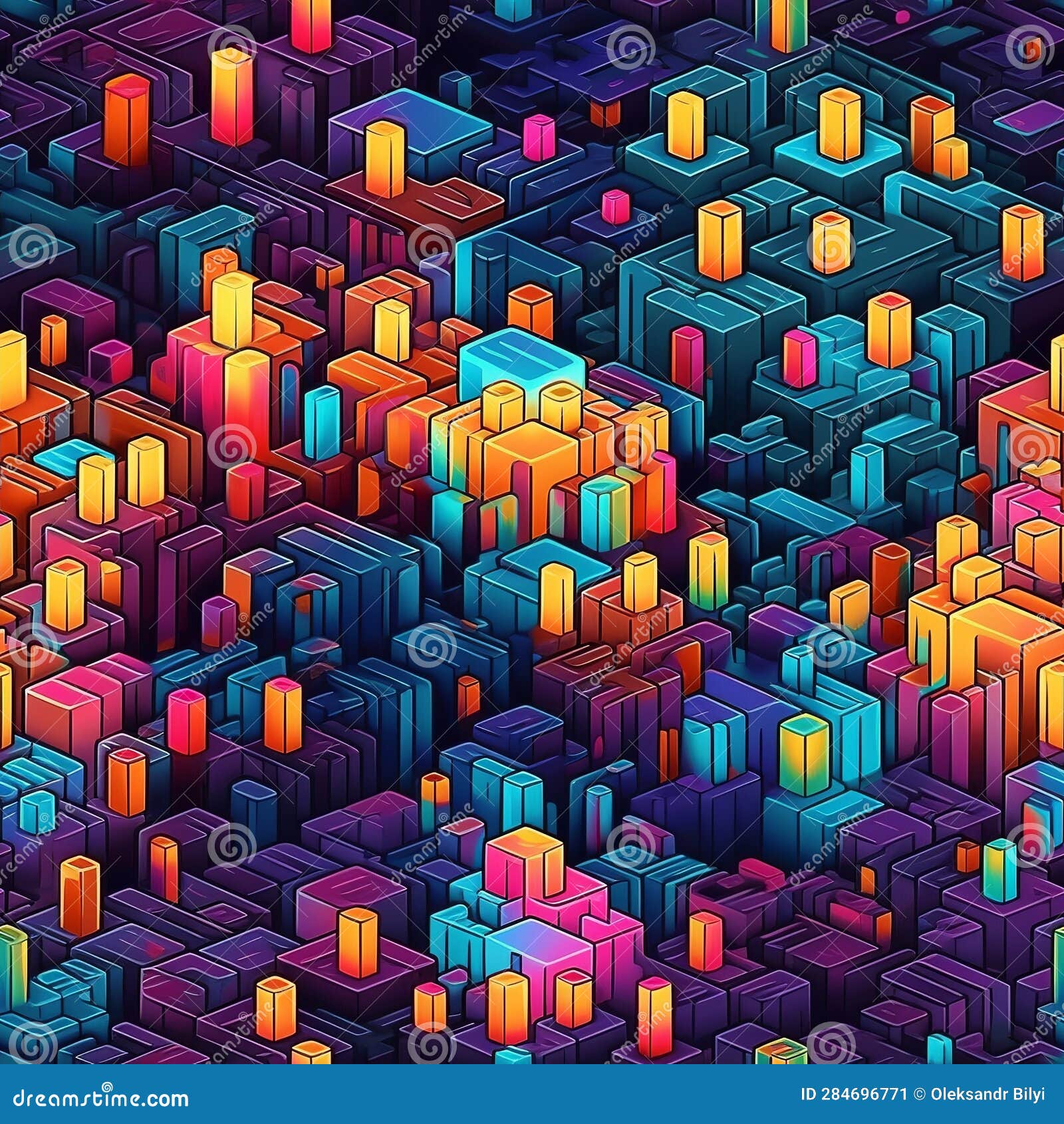 Simple Futuristic Tile Background Stock Illustration - Illustration of ...