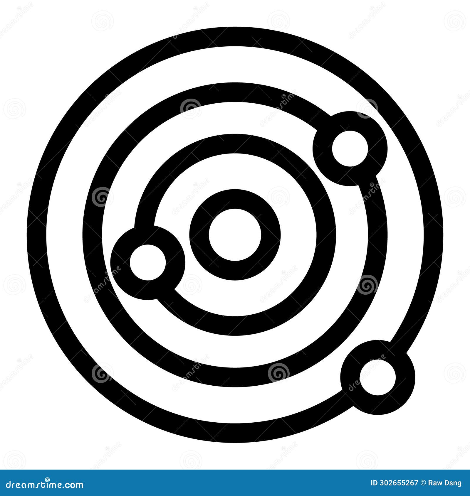 Simple Galaxy Monochrome Contoured Line Vector Galactic Universe Solar ...